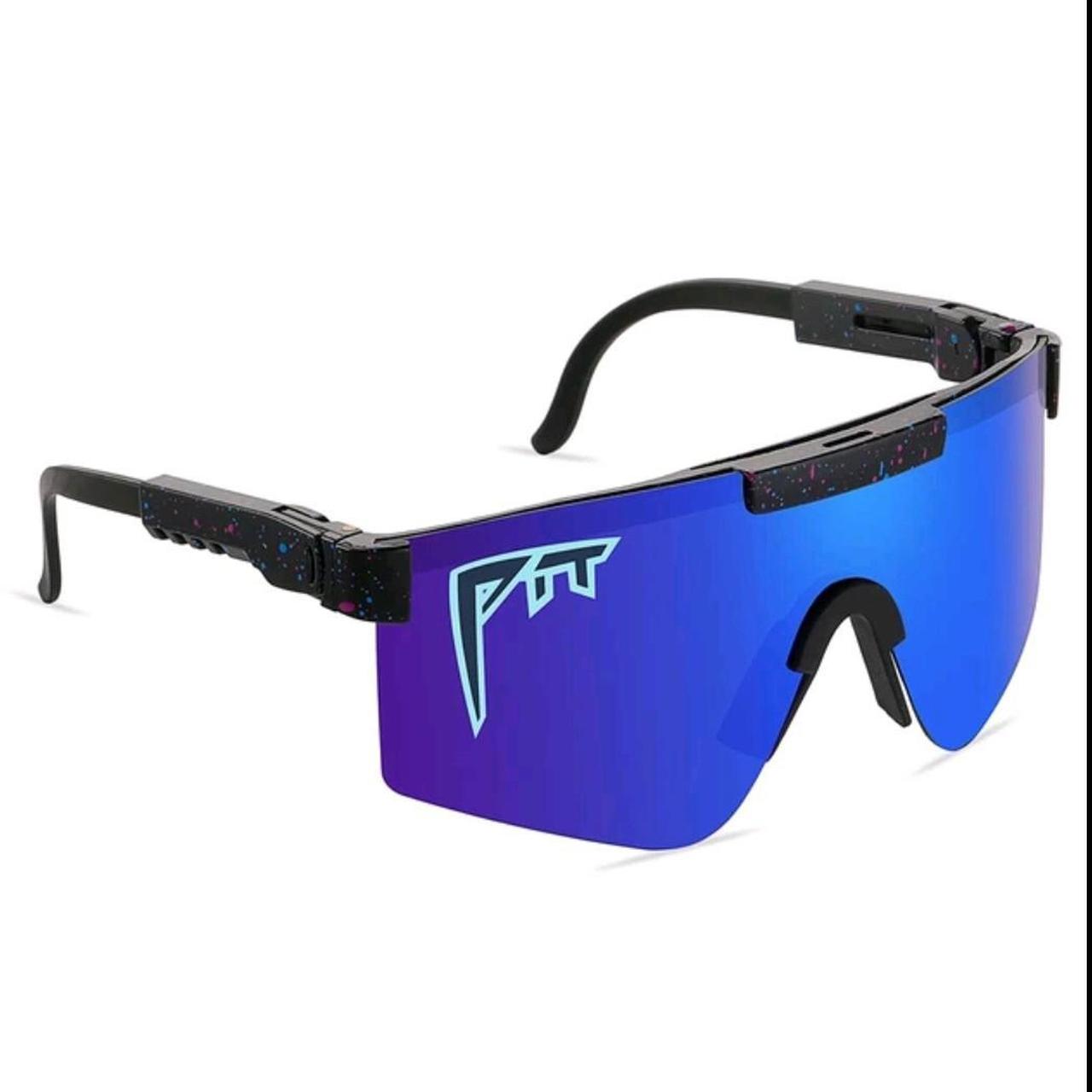 Pit Viper Sunglasses NightFall Blue And... - Depop