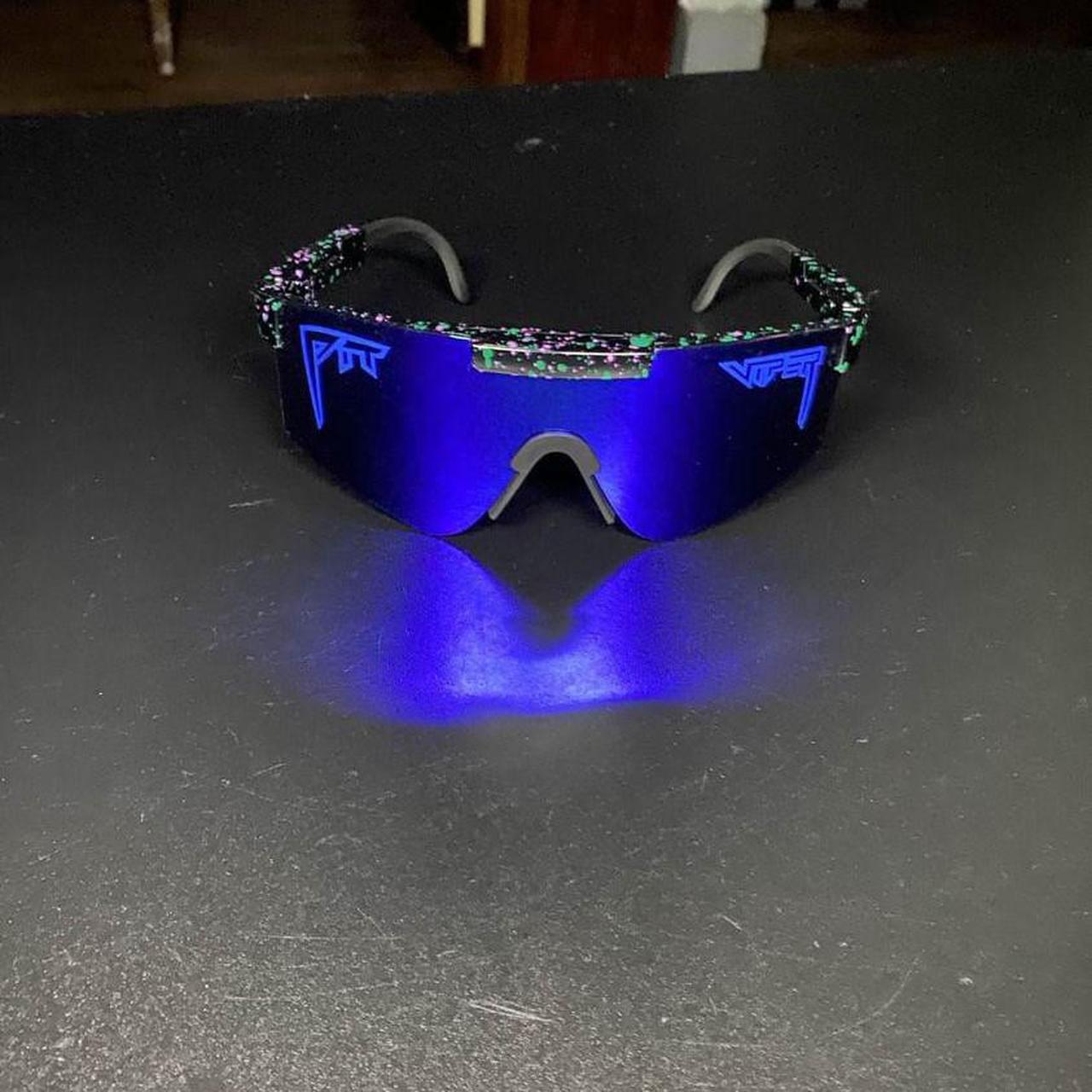 Pit Viper Sunglasses NightFall Blue And... - Depop