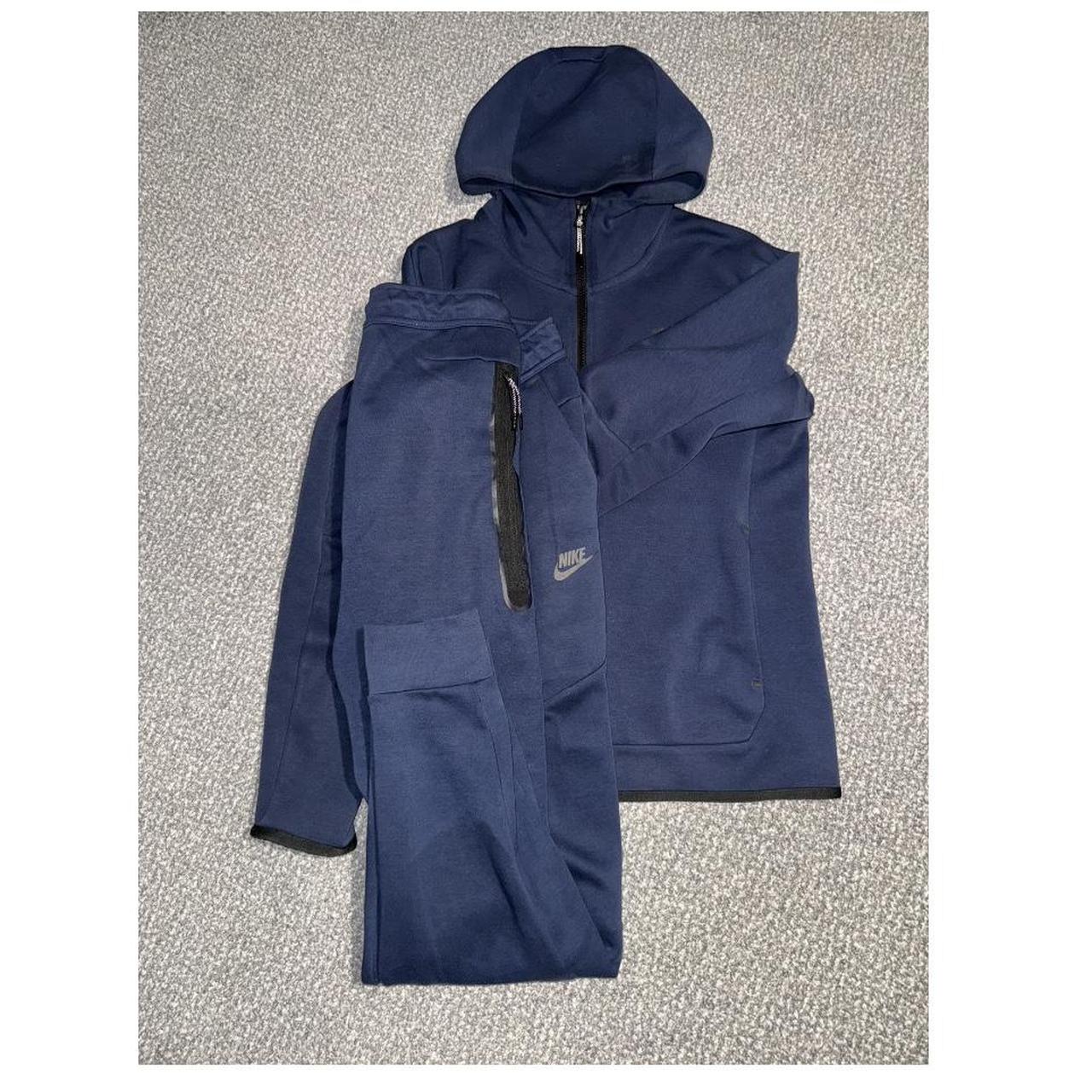 Navy tech fleece Bottoms - Medium Top - Xs ( fits... - Depop