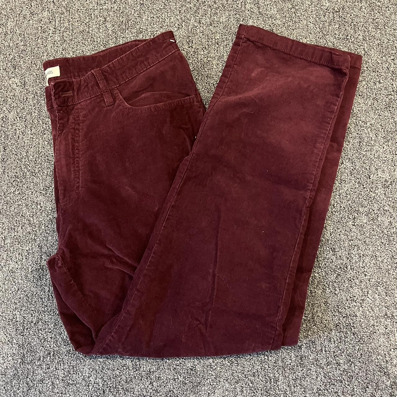 Maroon Goodthreads corduroy pants Size:... - Depop
