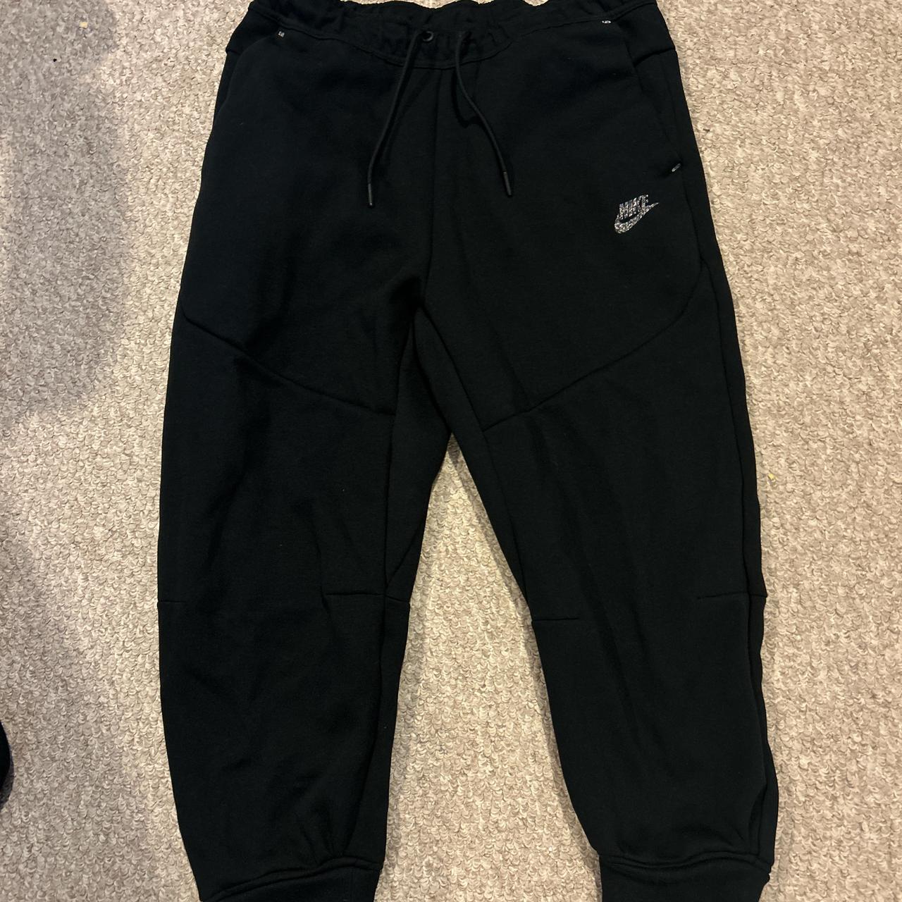 Black Nike tech fleece joggers Size Large #niketech... | Depop