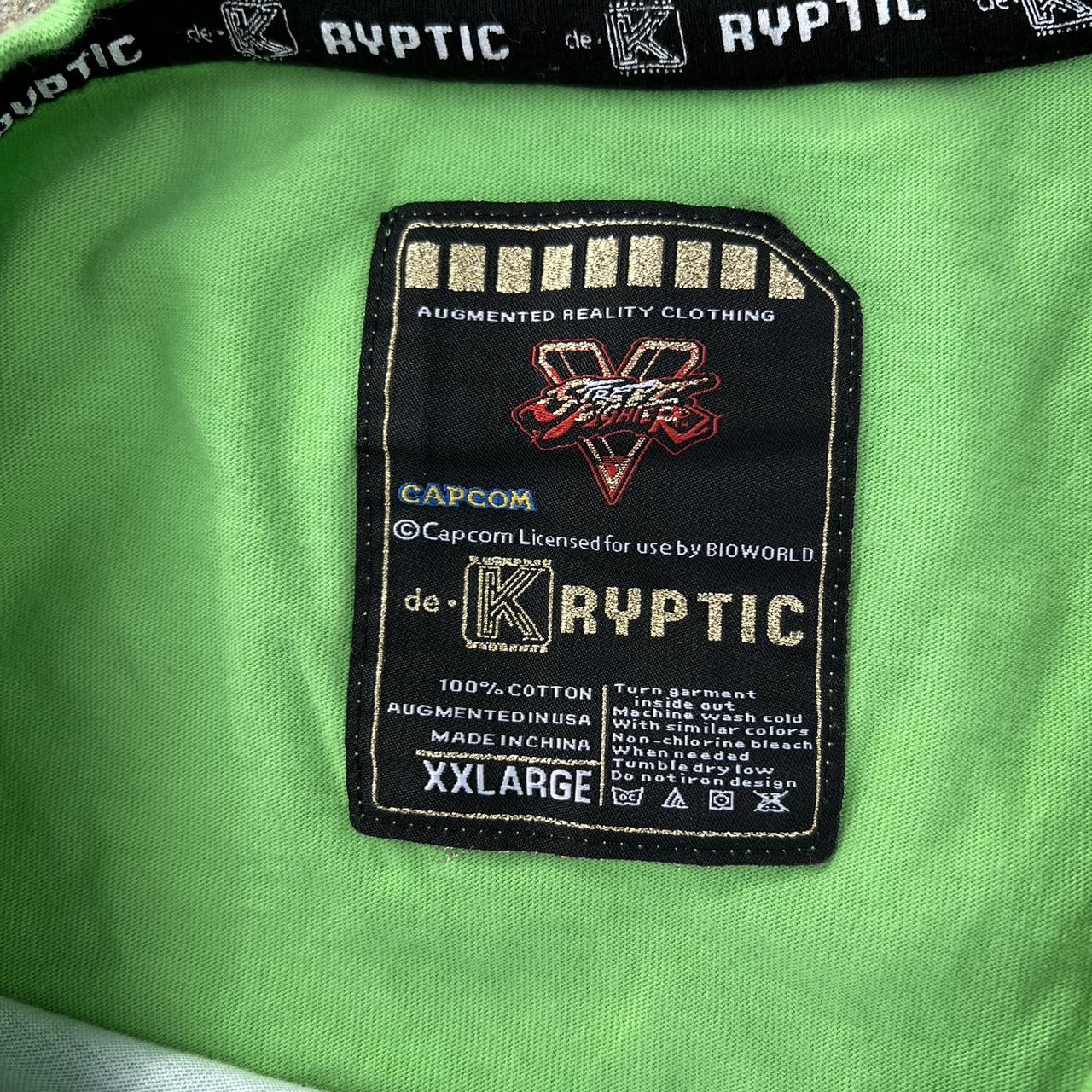 Kryptic Green Street Fighter Ryu cotton t-shirt... | Depop