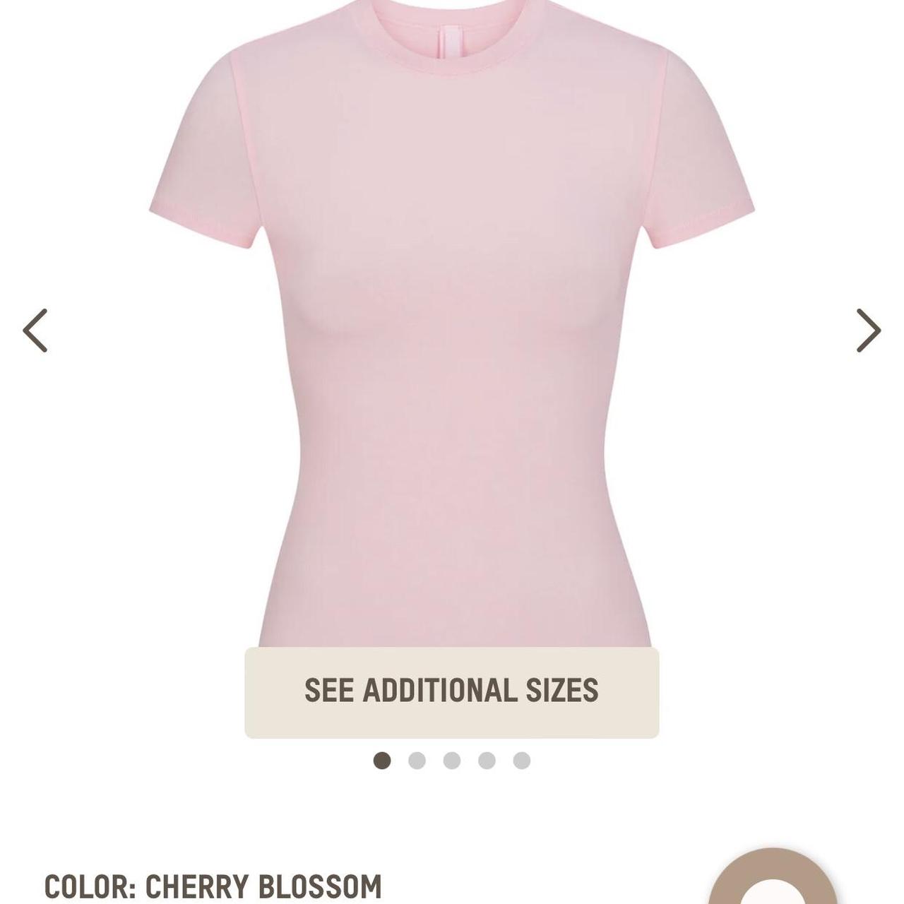 Skims Women's Pink Shirt | Depop