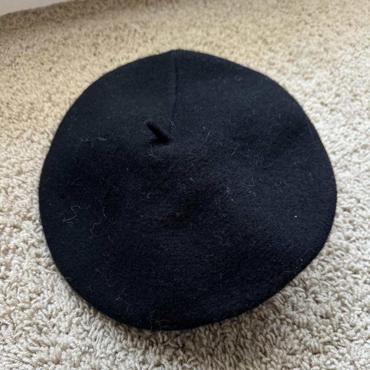 Black Princess Polly Beret Hat - Depop