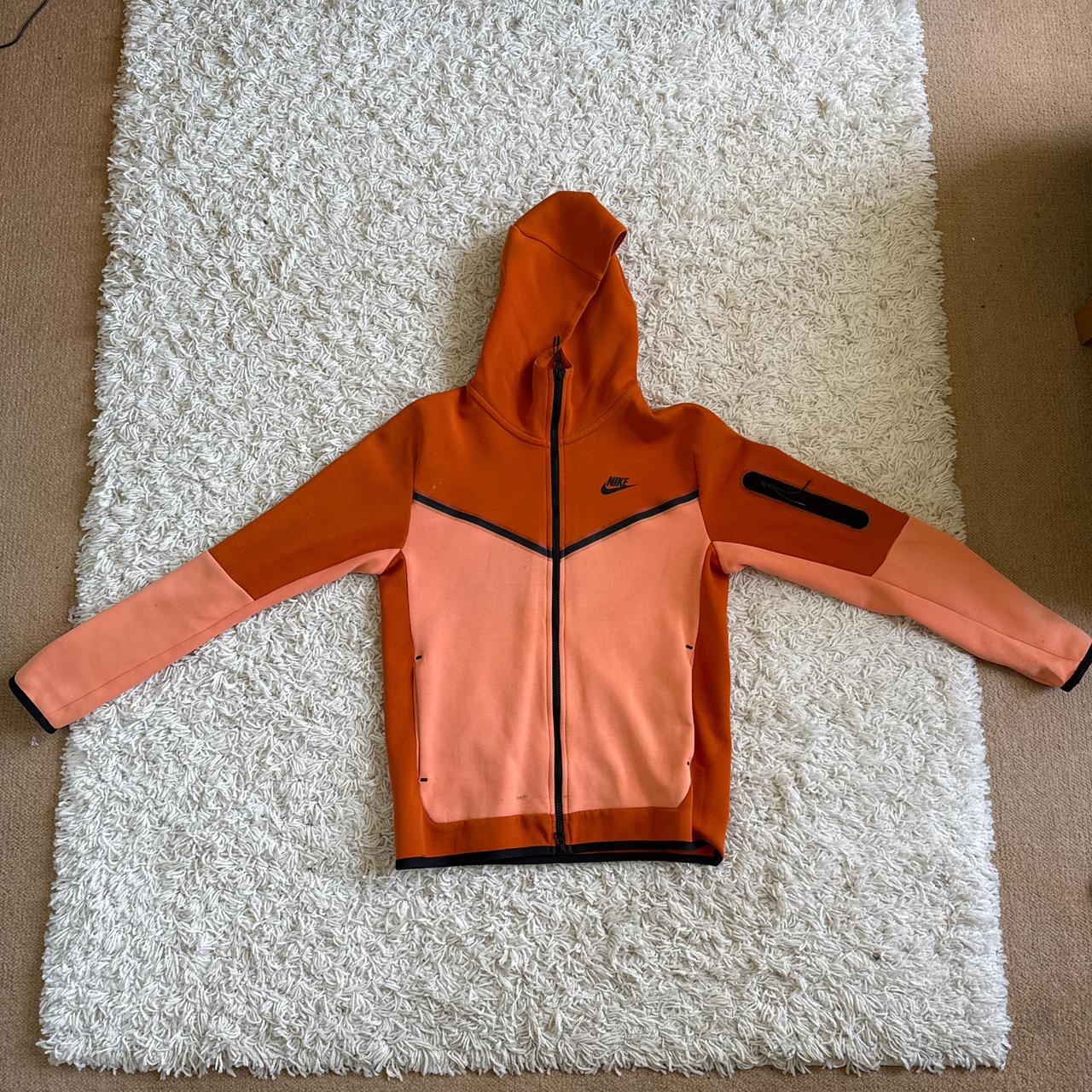 Nike orange tech fleece 3rd gen - old season Has... | Depop