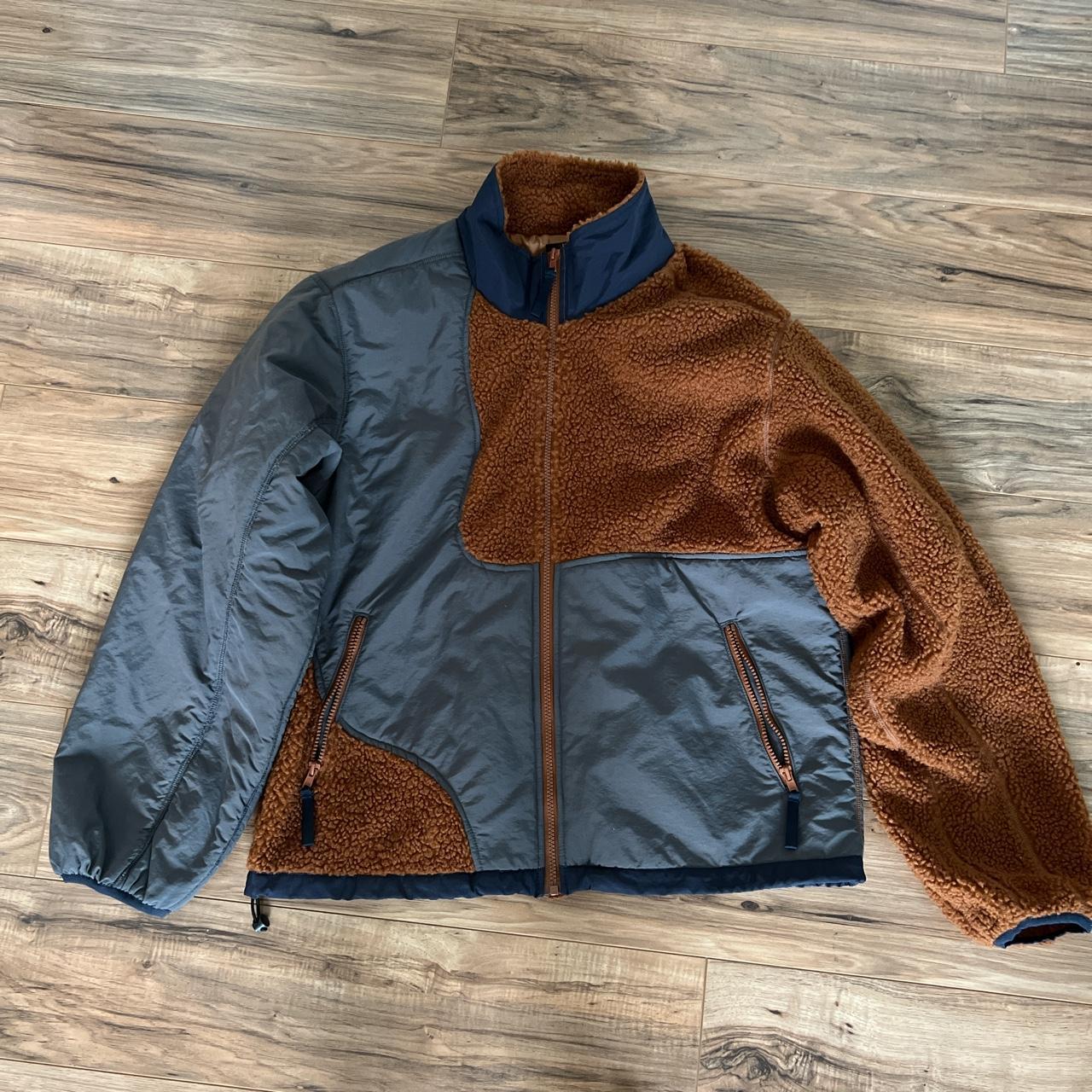 Brain Dead Men's Brown and Grey Jacket | Depop