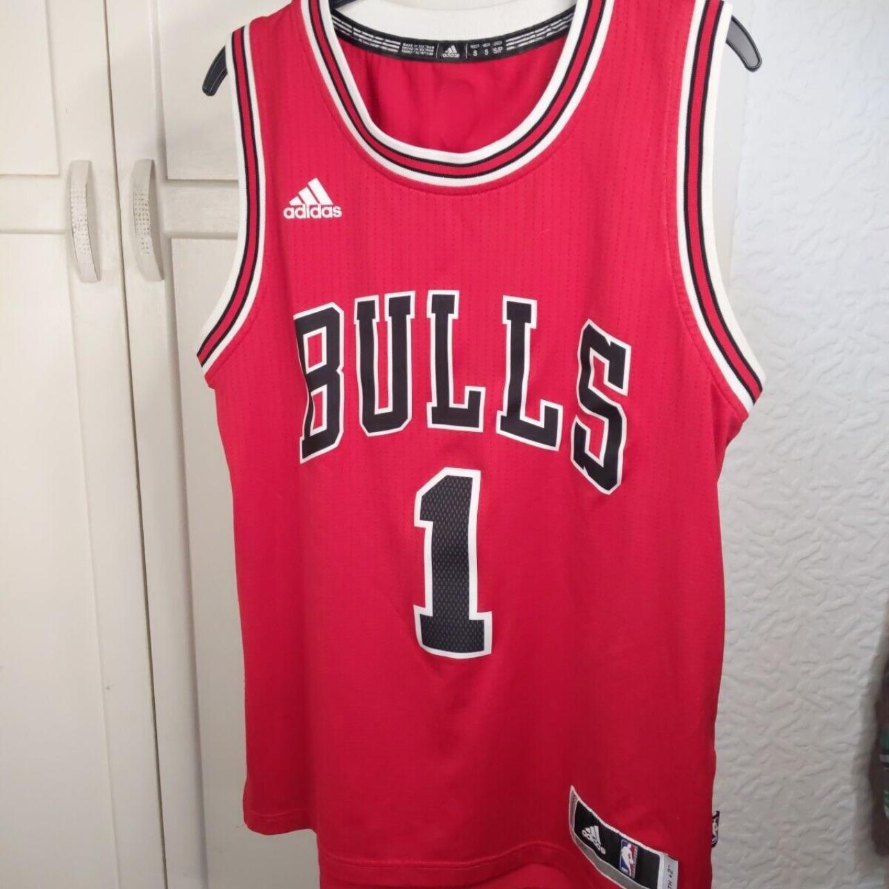 Chicago Bulls Adidas Rose 1 Jersey/Vest NBA S +2... - Depop