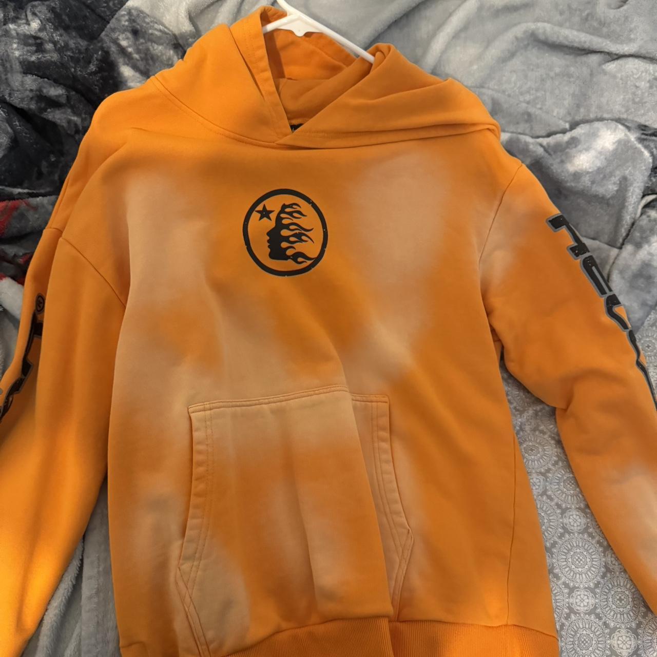 Orange Hellstar hoodie | Depop