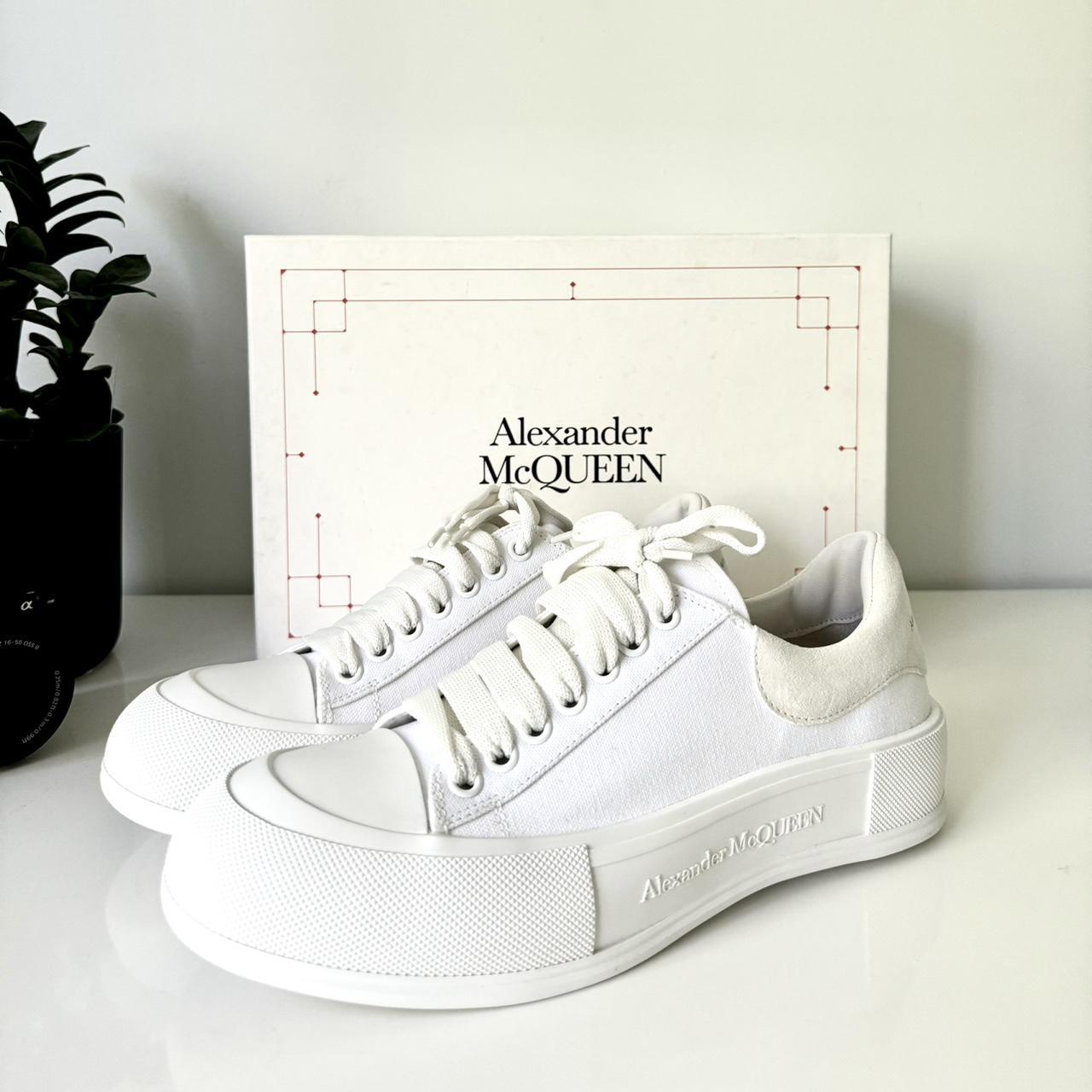 Alexander McQueen Deck Plimsoll lace up sneakers