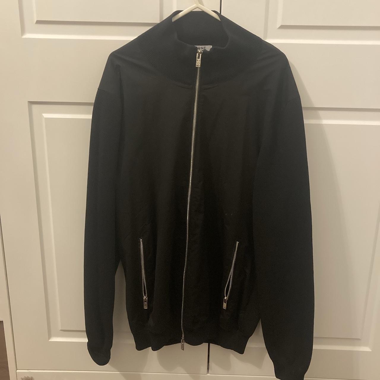 Men’s Arne jacket in black Size medium - Depop