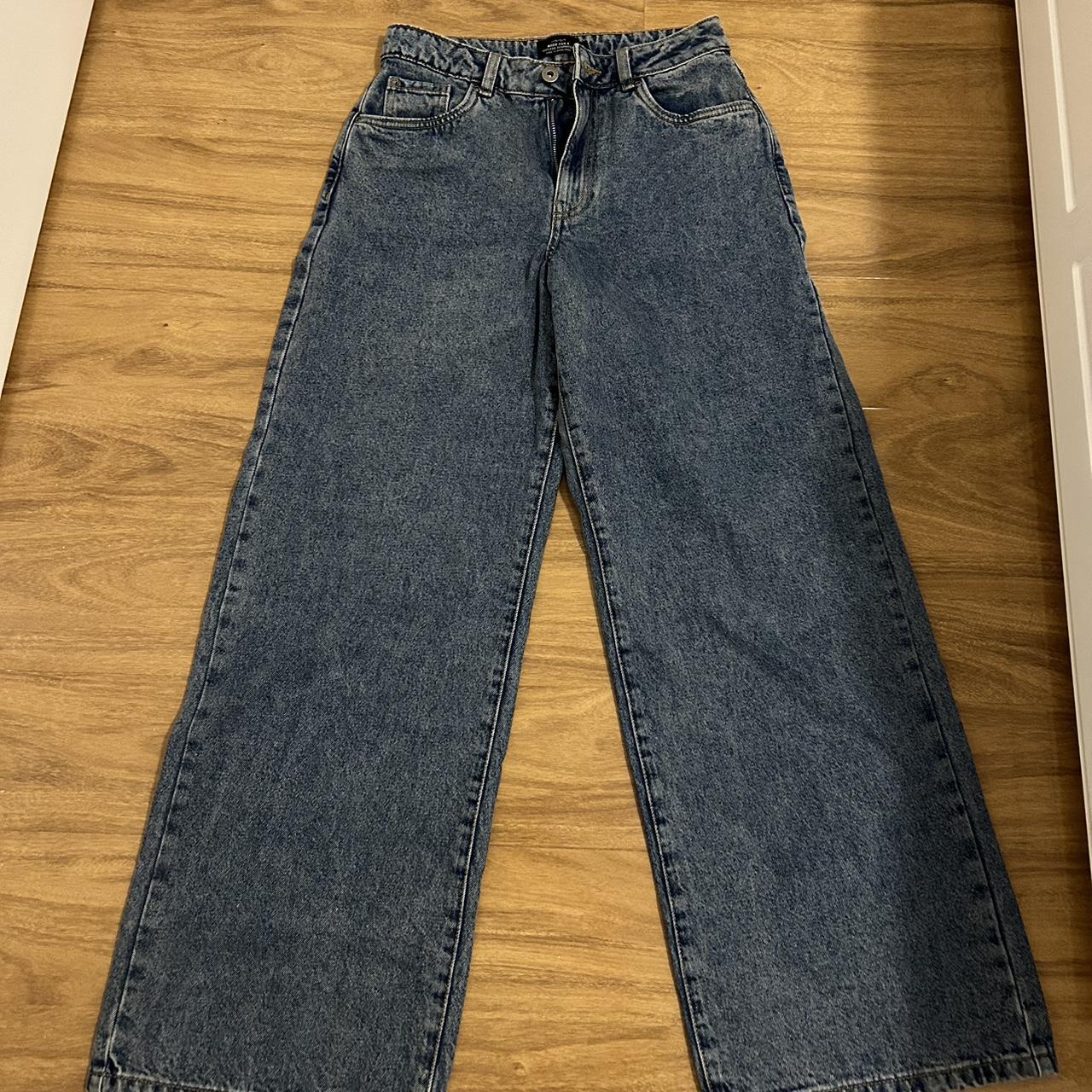 Brand New High Rise Wide Leg Bagging Jeans from... - Depop