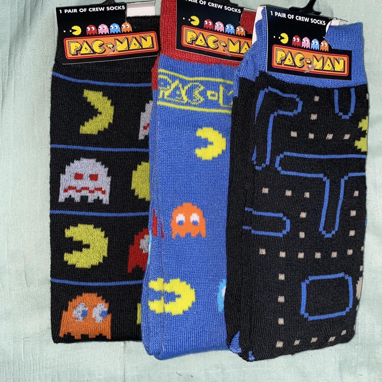3 pairs of retro Pac-Man socks #gaming #socks #pacman - Depop