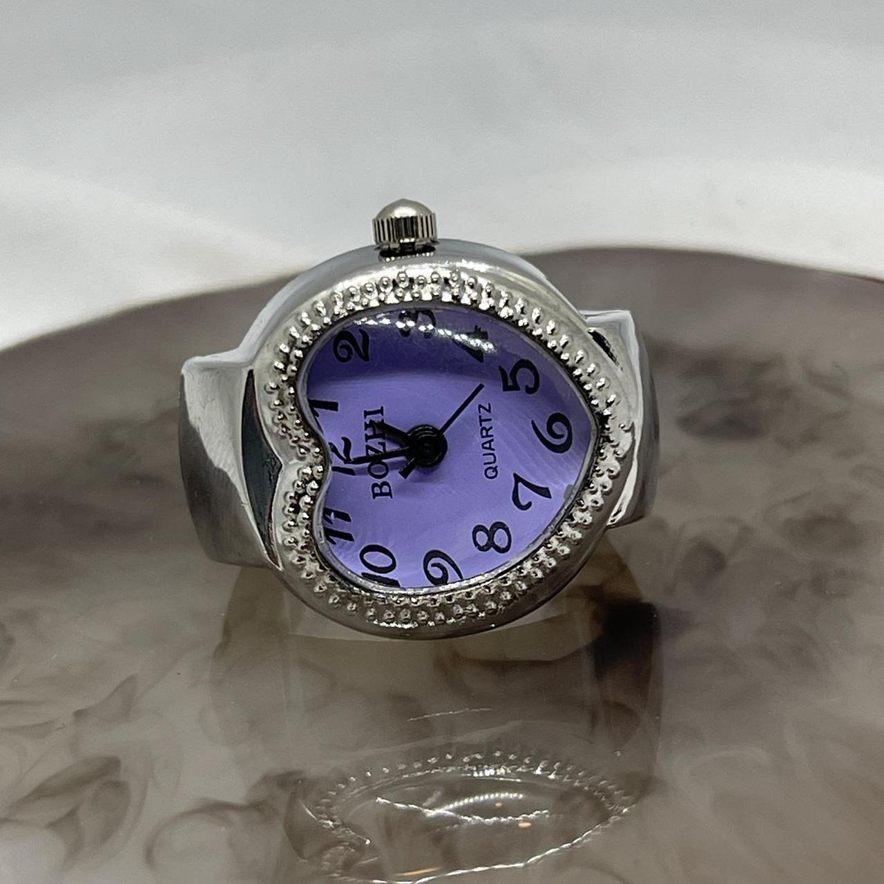 💜 Purple Heart Quartz Ring Watch 💜 Add a touch of... - Depop