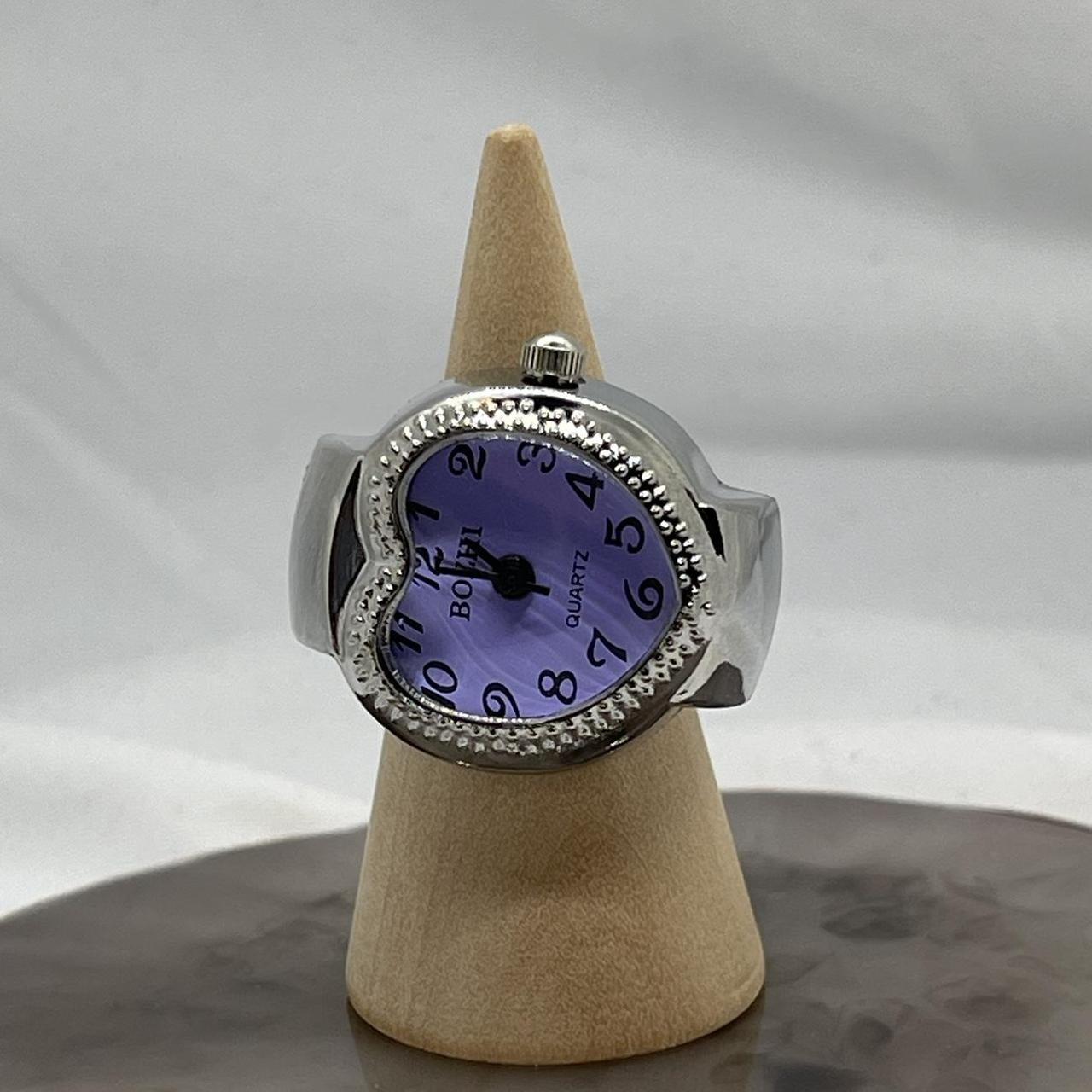 💜 Purple Heart Quartz Ring Watch 💜 Add a touch of... - Depop