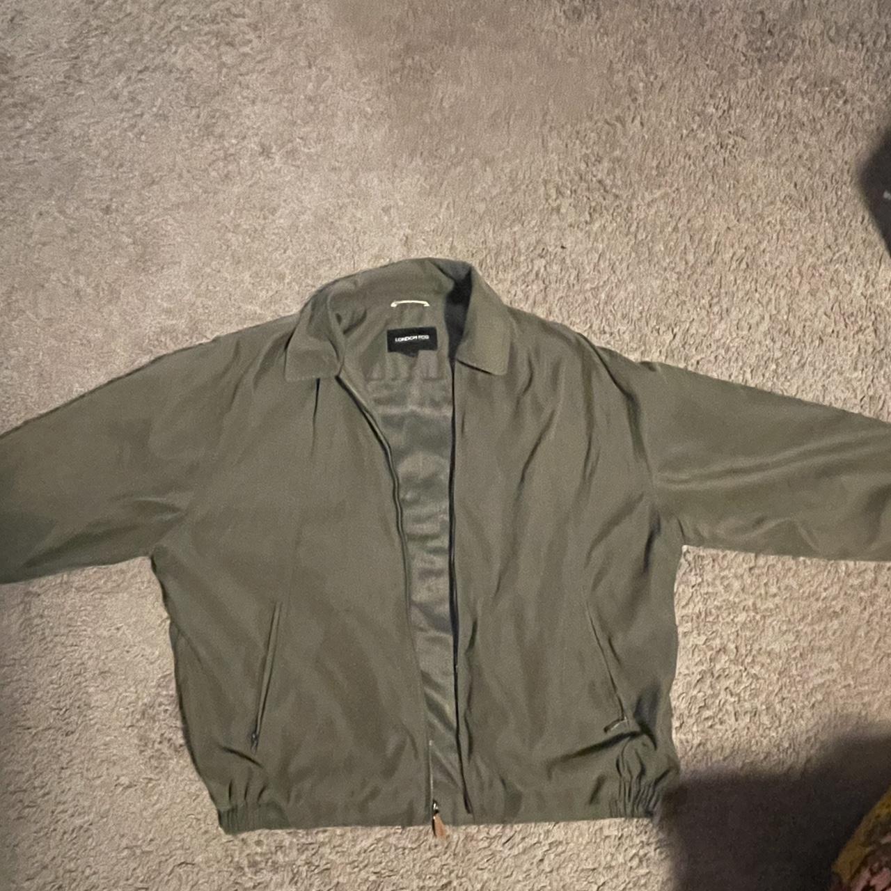 Large London Fog jacket, barely worn, green - Depop