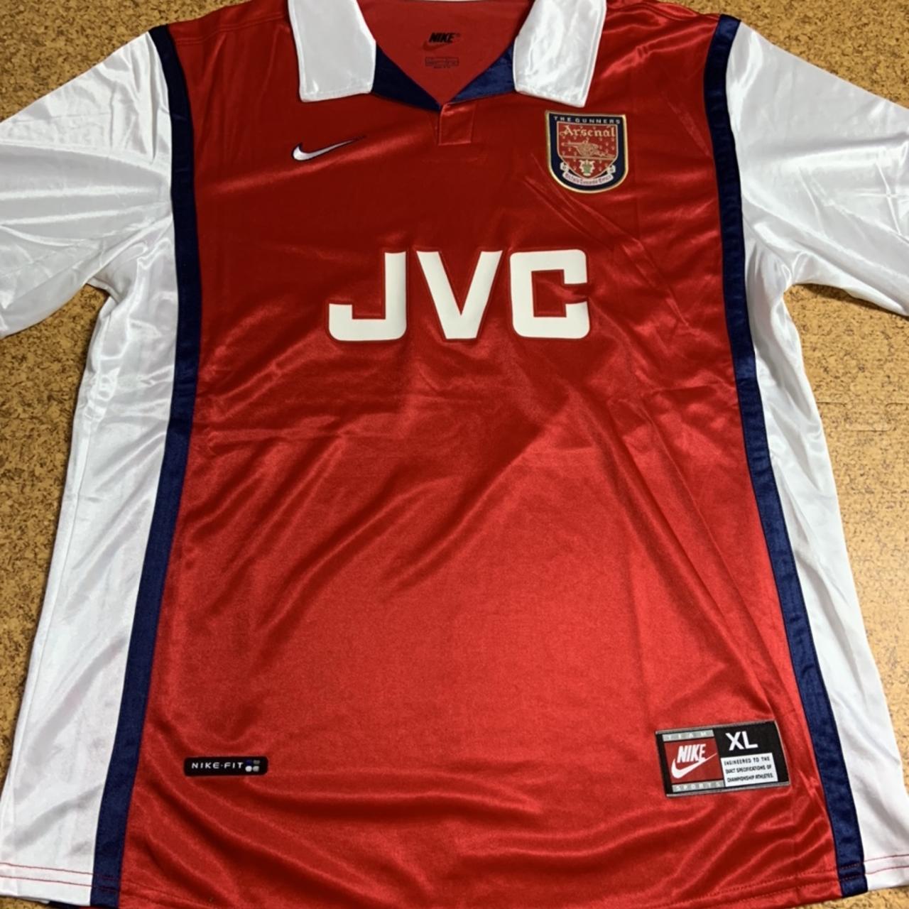 1998-99 Arsenal JVC Nike Jersey. No name on... | Depop