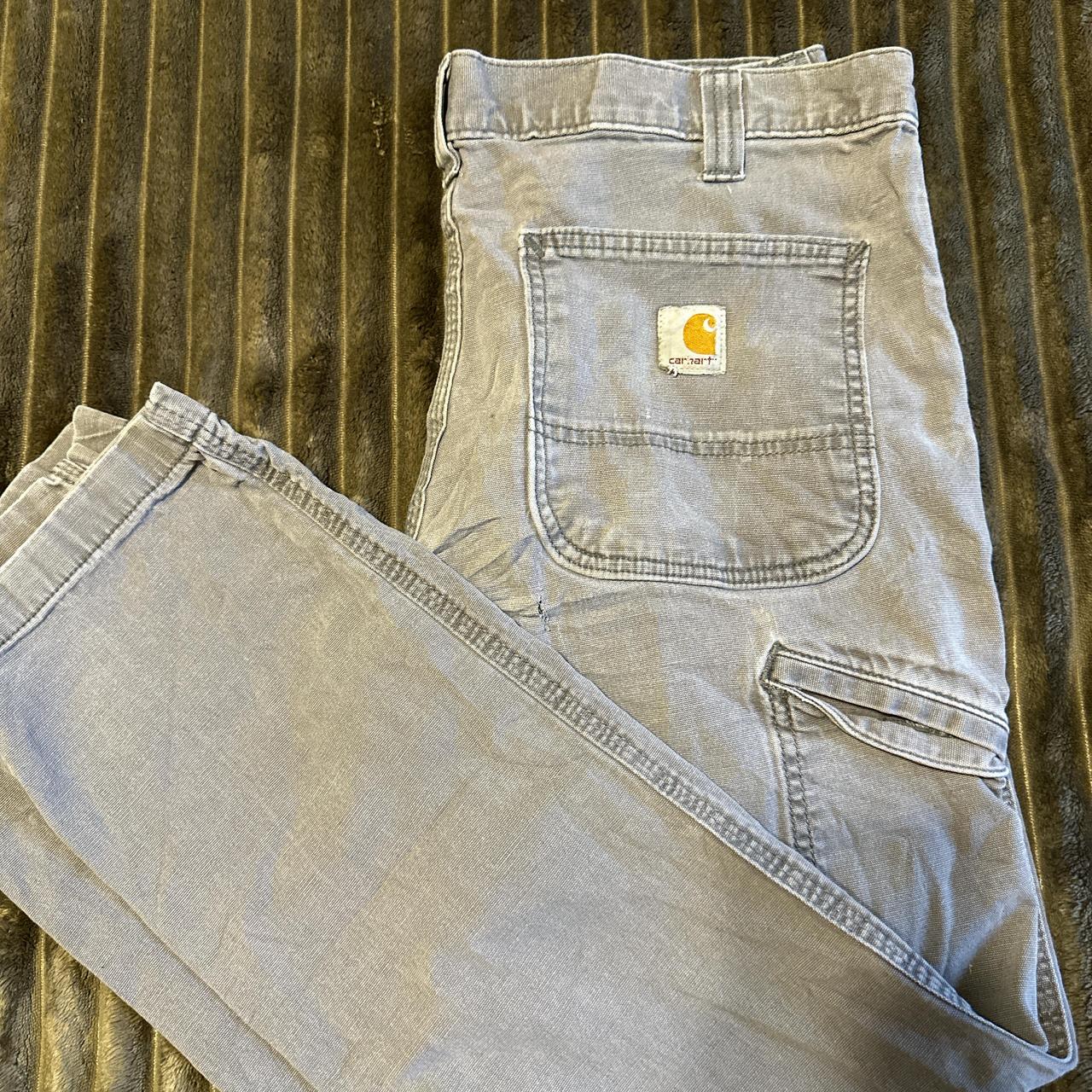 carhartt pants relaxed fit 32x30, pre-loved, fair... - Depop