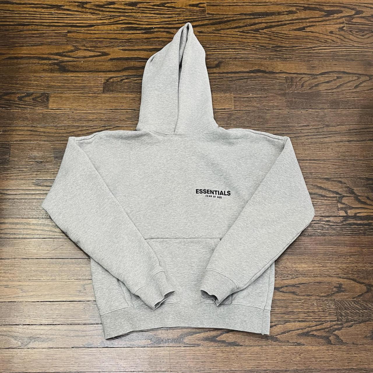 Grey essentials hoodie brand new - Depop