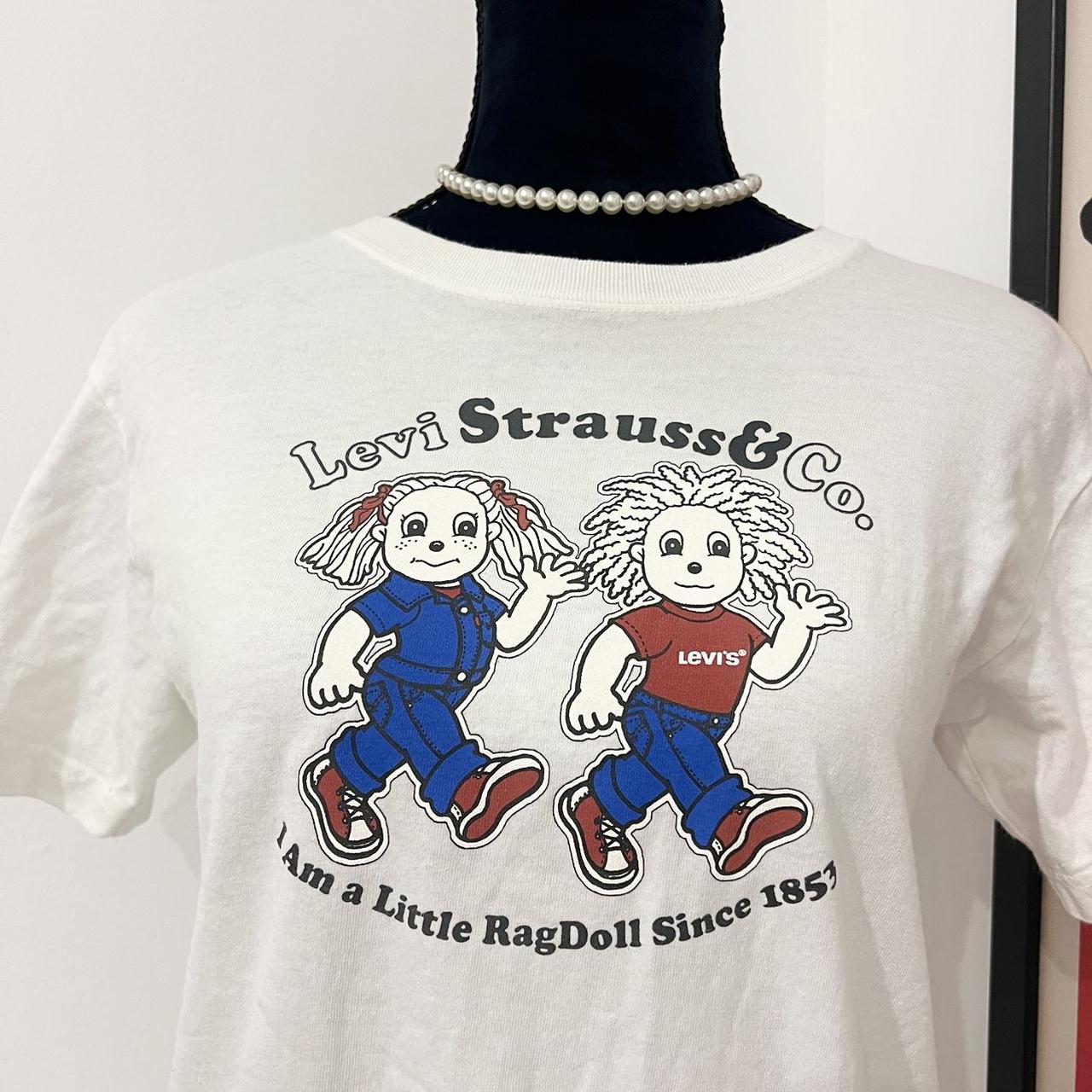 Rare vintage Levi’s Red Tab Ragdoll tee ️ So cute... - Depop