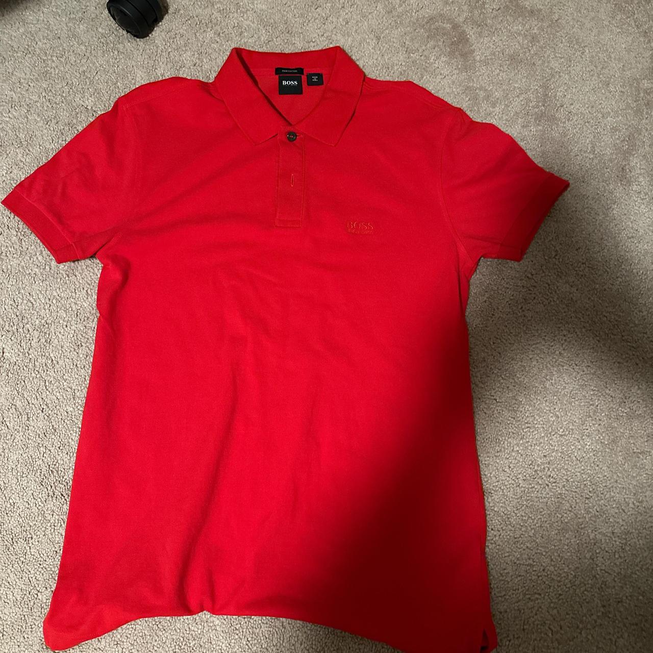 Red hugo boss - Depop