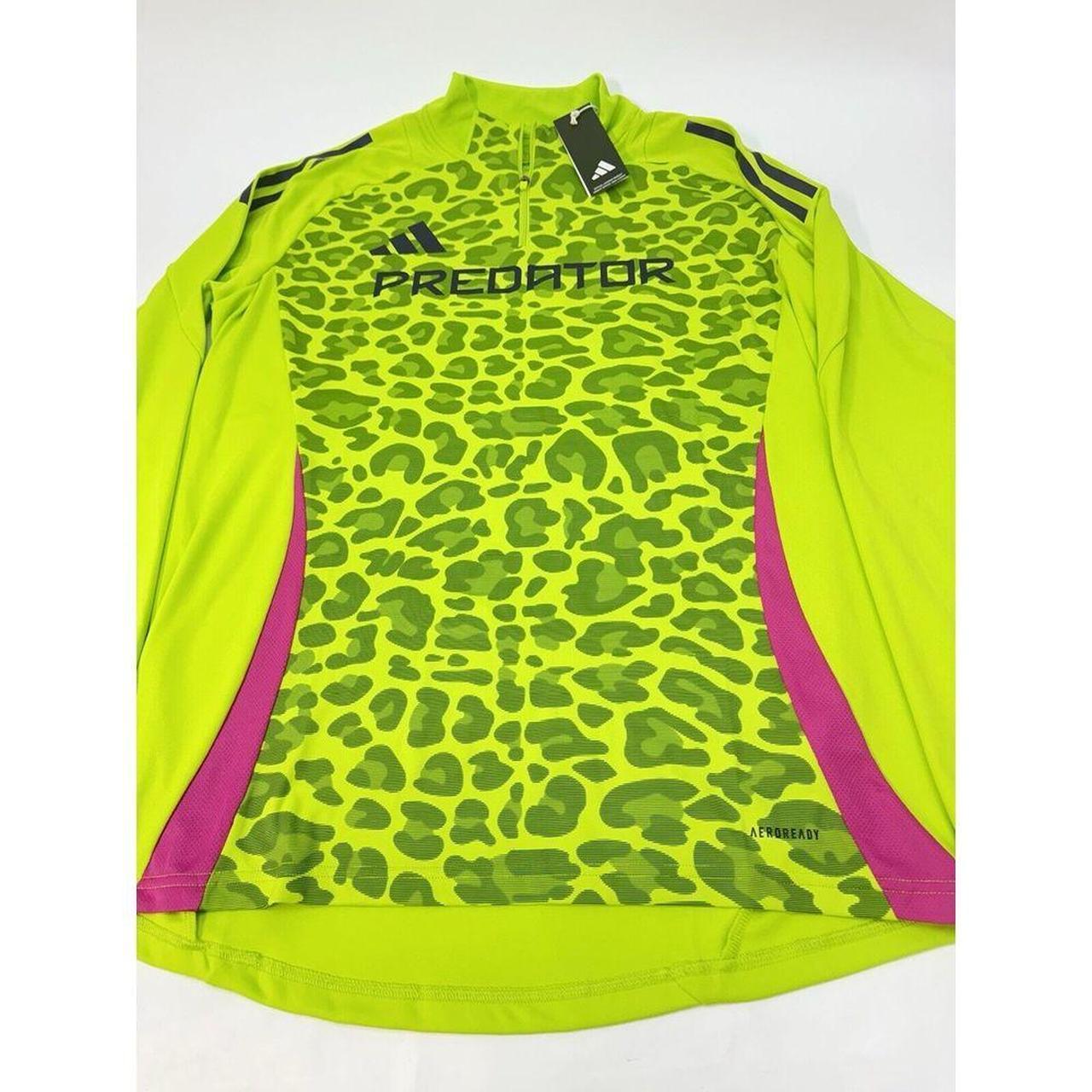 NWT Adidas PREDATOR Training Top Green Long Sleeves... | Depop