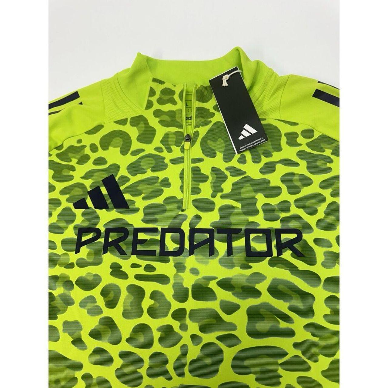 NWT Adidas PREDATOR Training Top Green Long Sleeves... | Depop