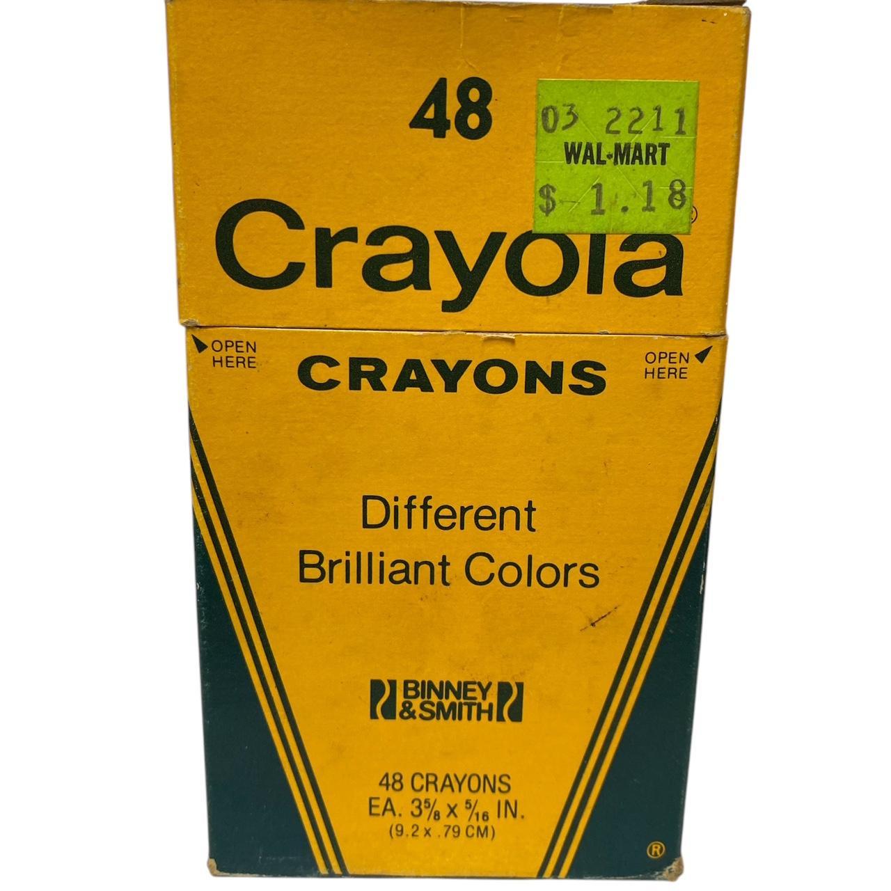 Vintage 80s Crayola Crayons 48 Pack Binney & Smith... | Depop