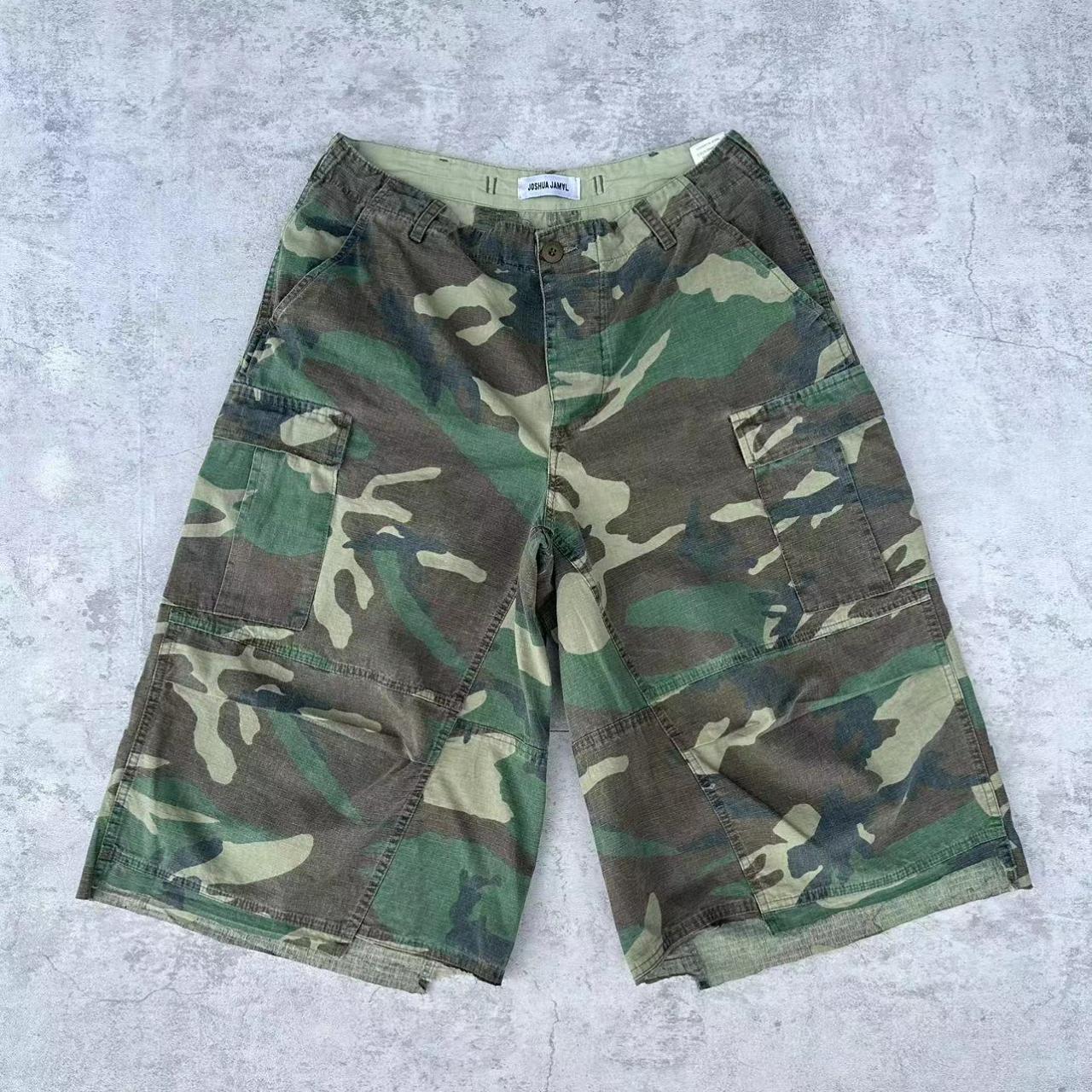 Playboi Carti Harness Short Camouflage Cargo Pants... | Depop