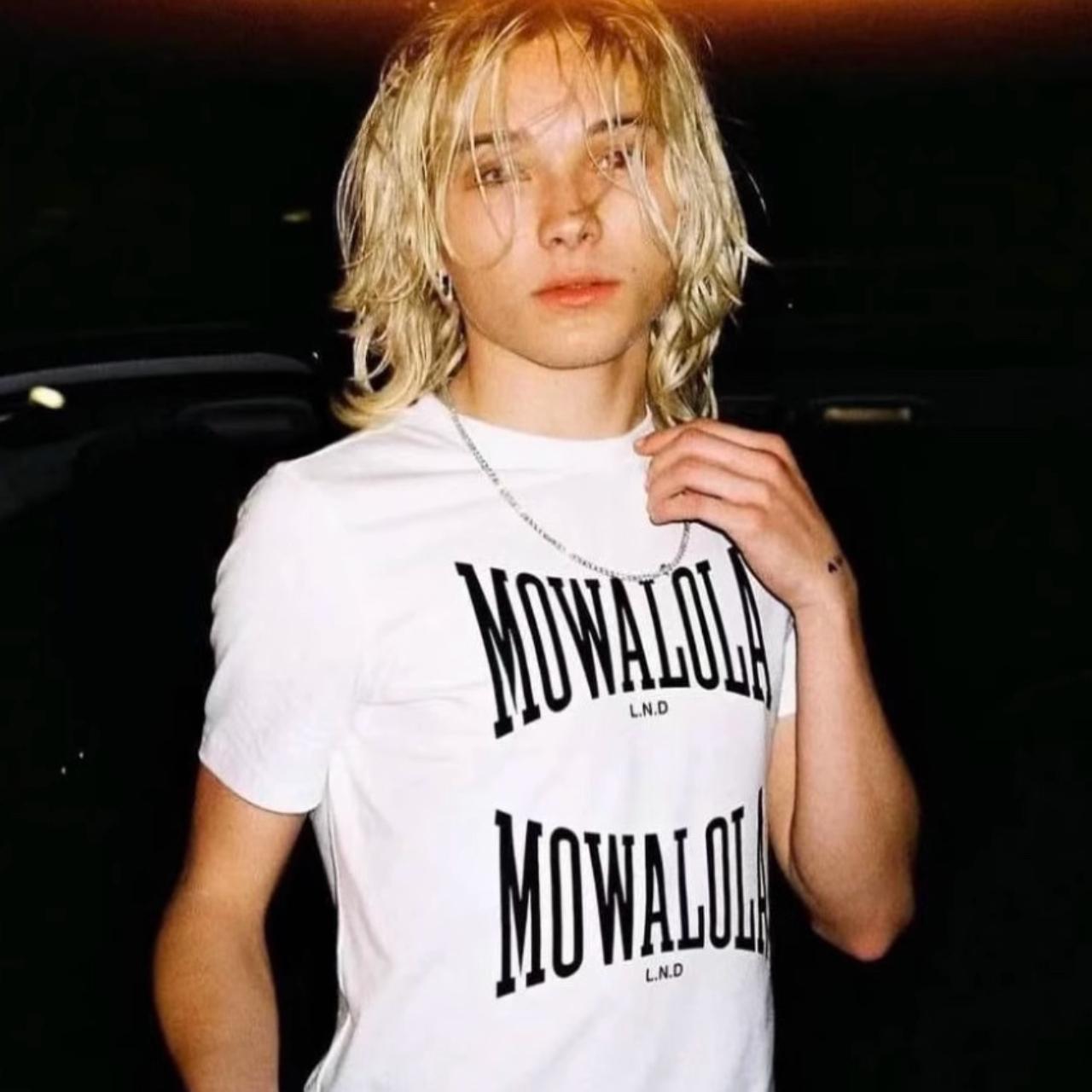 Mowalola White T-shirt Silm Fit Opium Nettspend YVL... | Depop