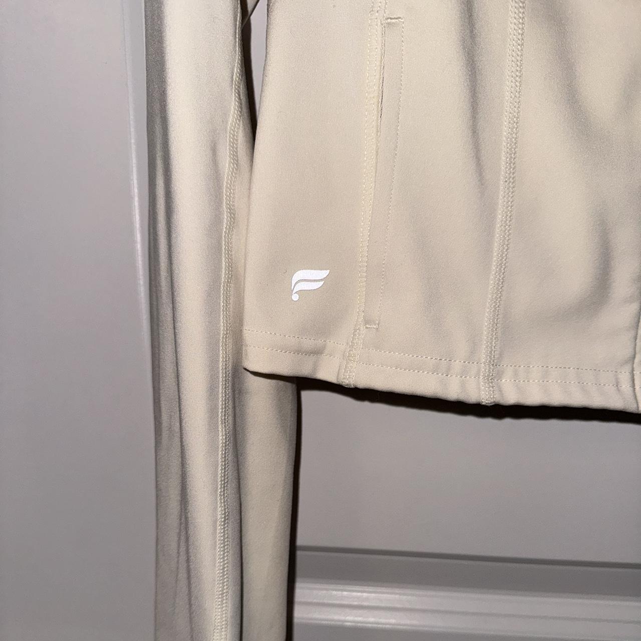 Fabletics jacket ( LuLulemon dupe ) Color :Bone... - Depop