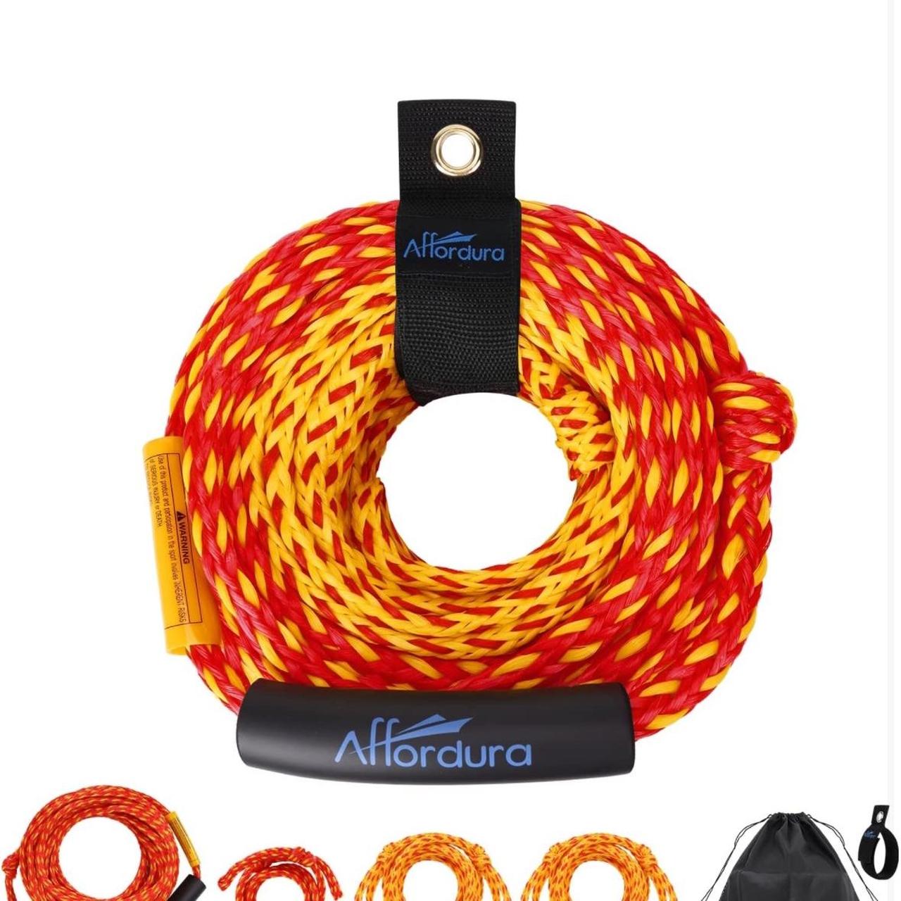 Affordura Tow Rope for Tubing 4 Sections Boat Tow... - Depop
