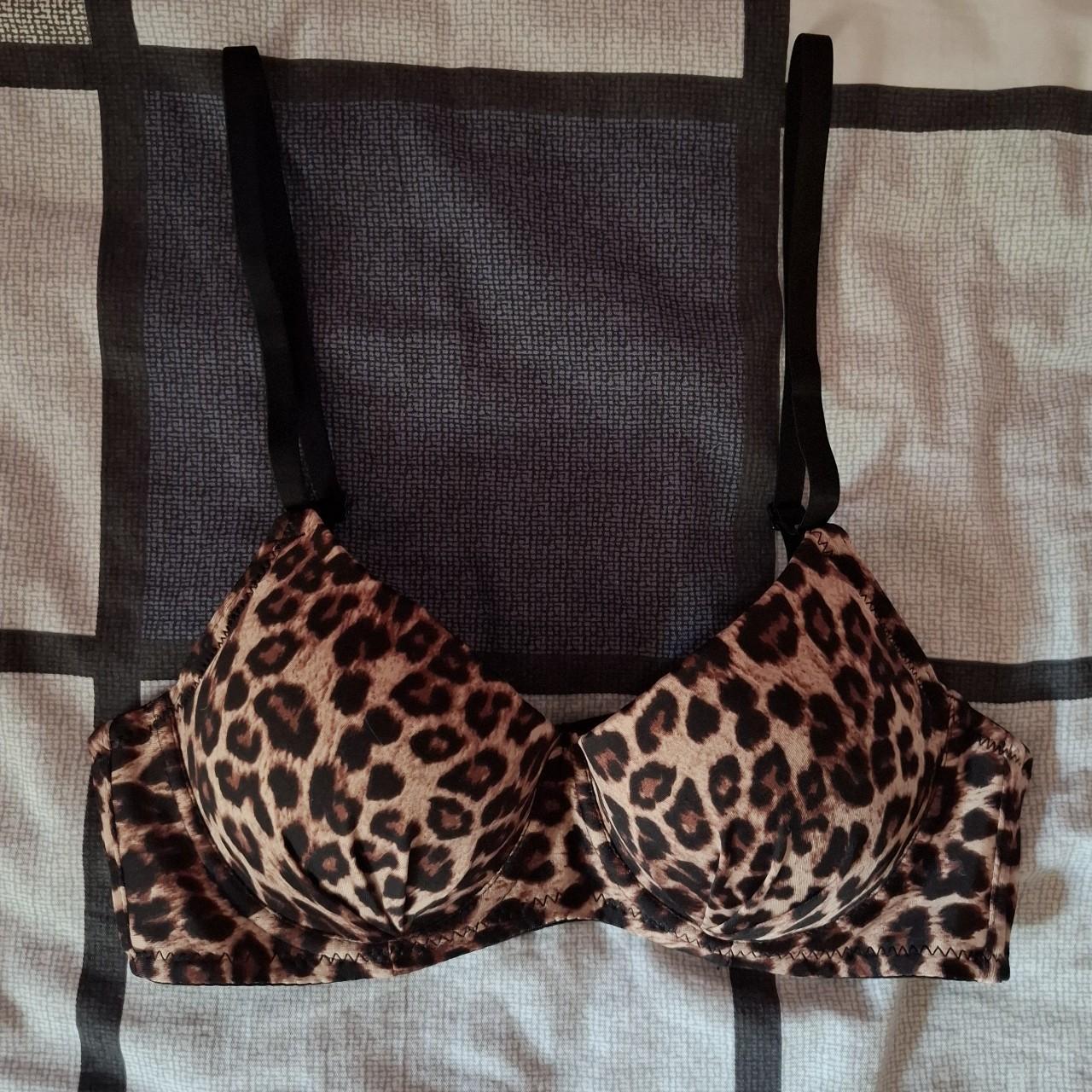 Leopard print push up bra! Too big for me, never... | Depop