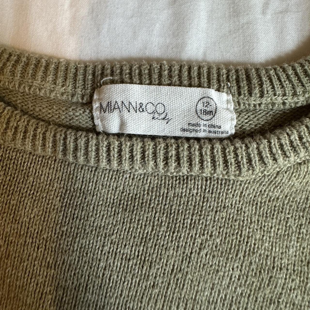 Miann and Co Olive Knit Set, size 12-18m, perfect... - Depop