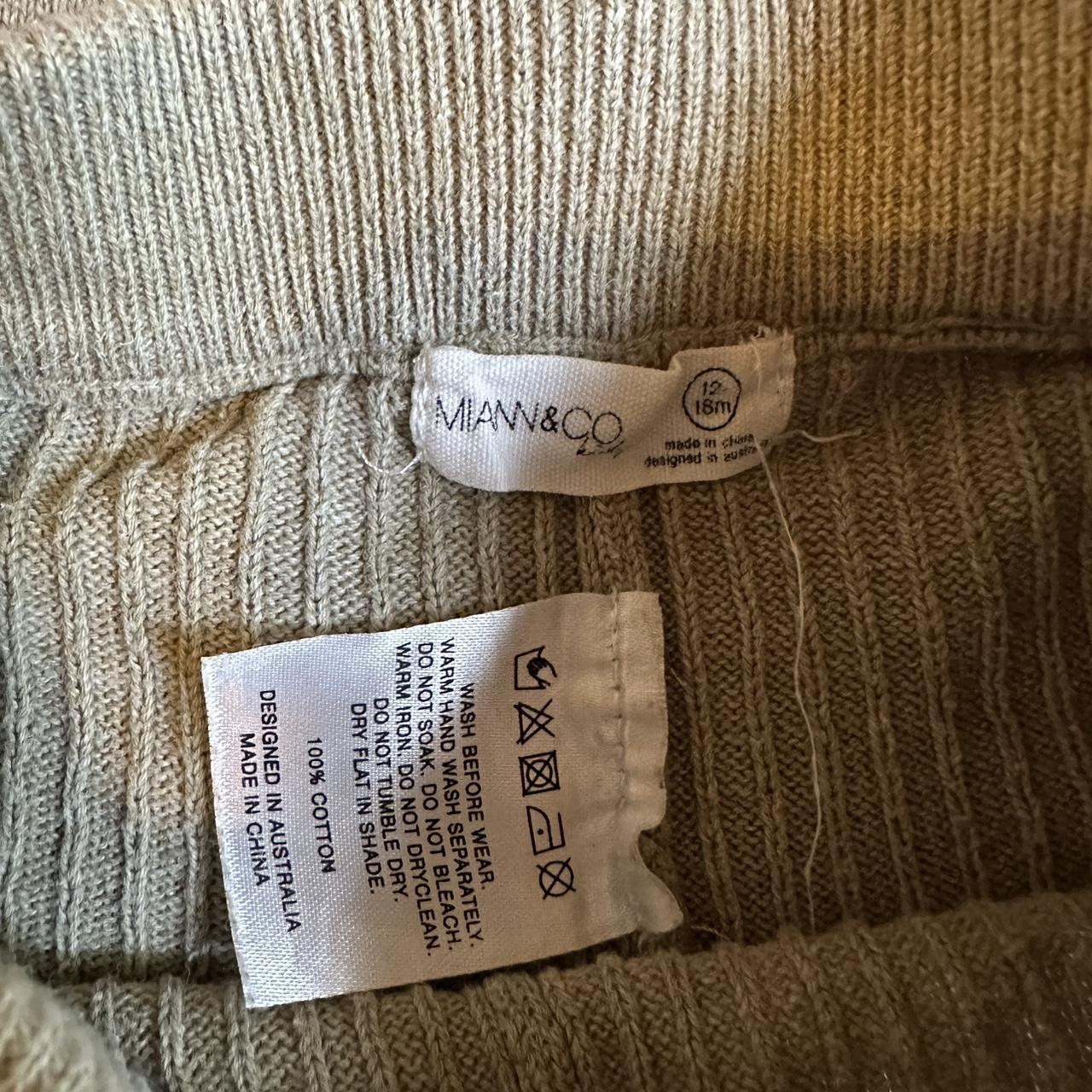 Miann and Co Olive Knit Set, size 12-18m, perfect... - Depop