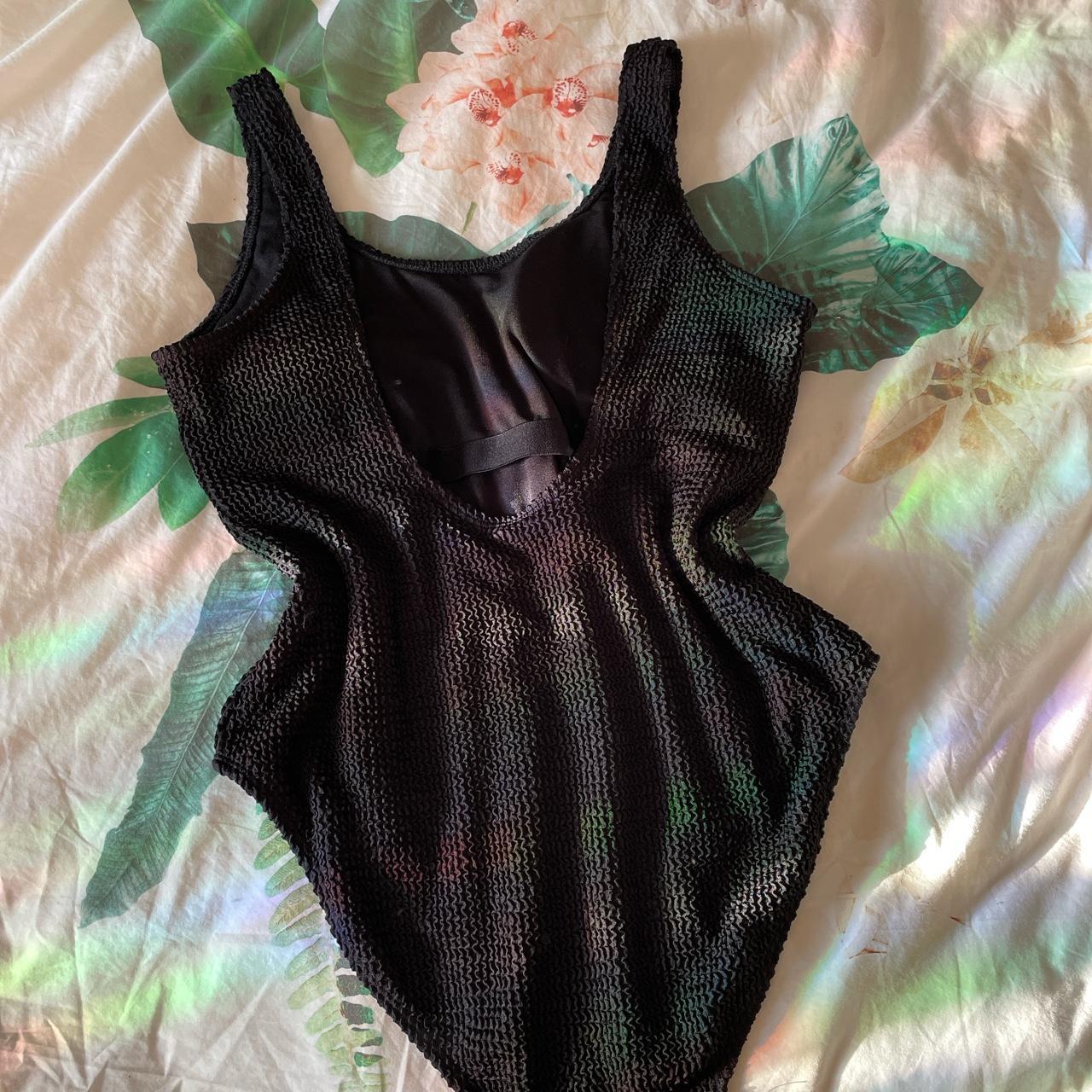 Simple black one piece bathers 🩱 Size XL, fits size... - Depop