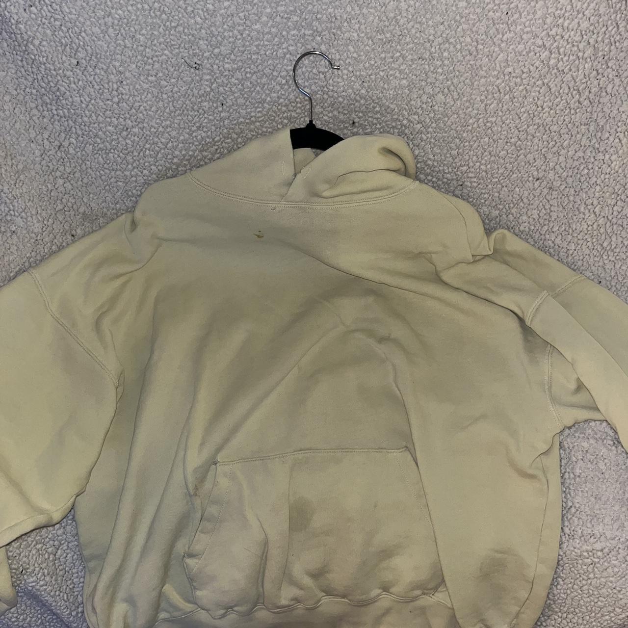Essentials x FOG Mens Yellow Hoodie - Depop