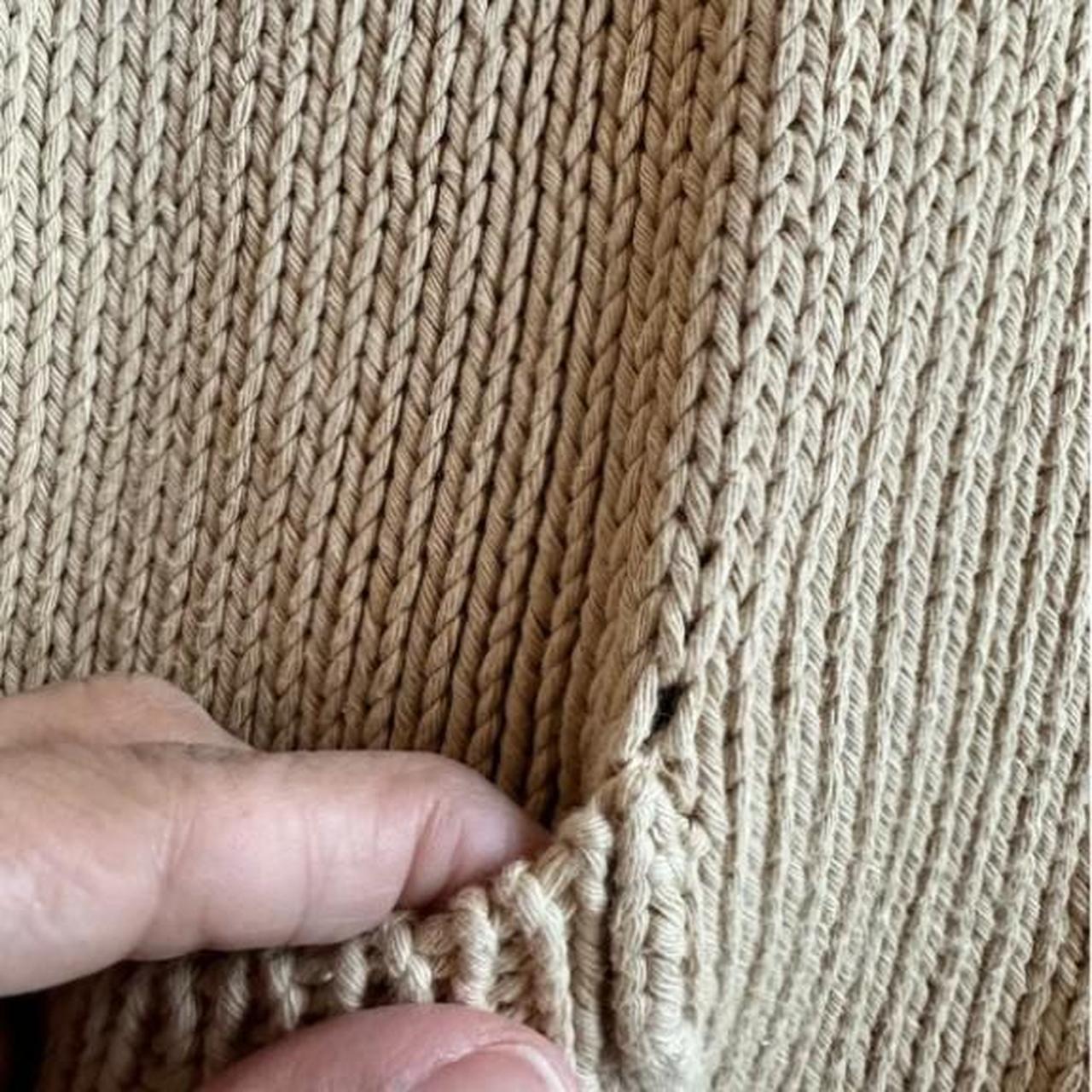 BABAA cotton knit chunky cardigan women’s - Depop