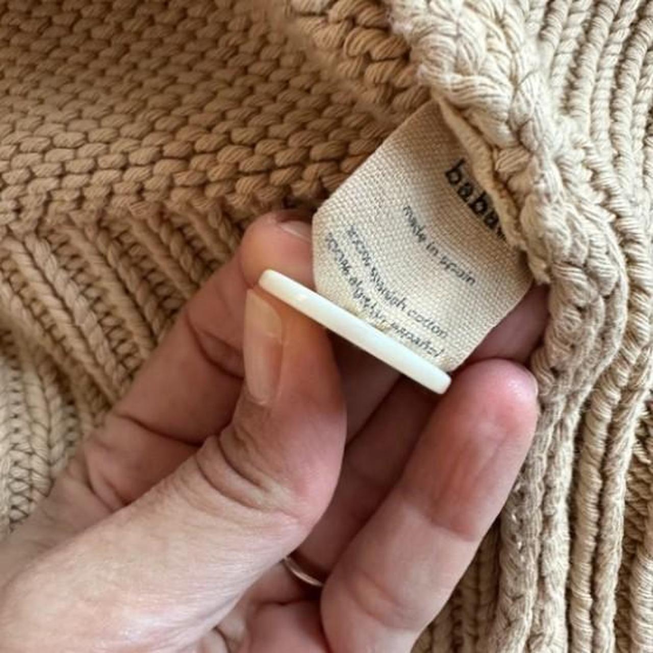 BABAA cotton knit chunky cardigan women’s - Depop