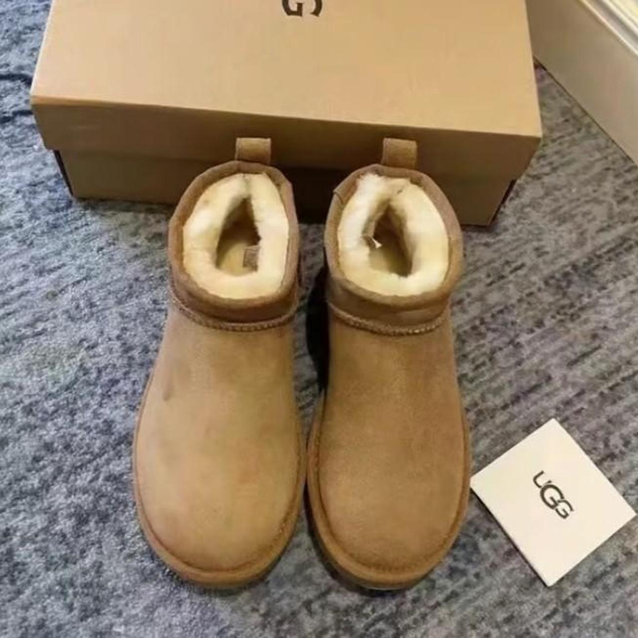 UGG Classic Ultra Mini Water-Resistant Booties... - Depop