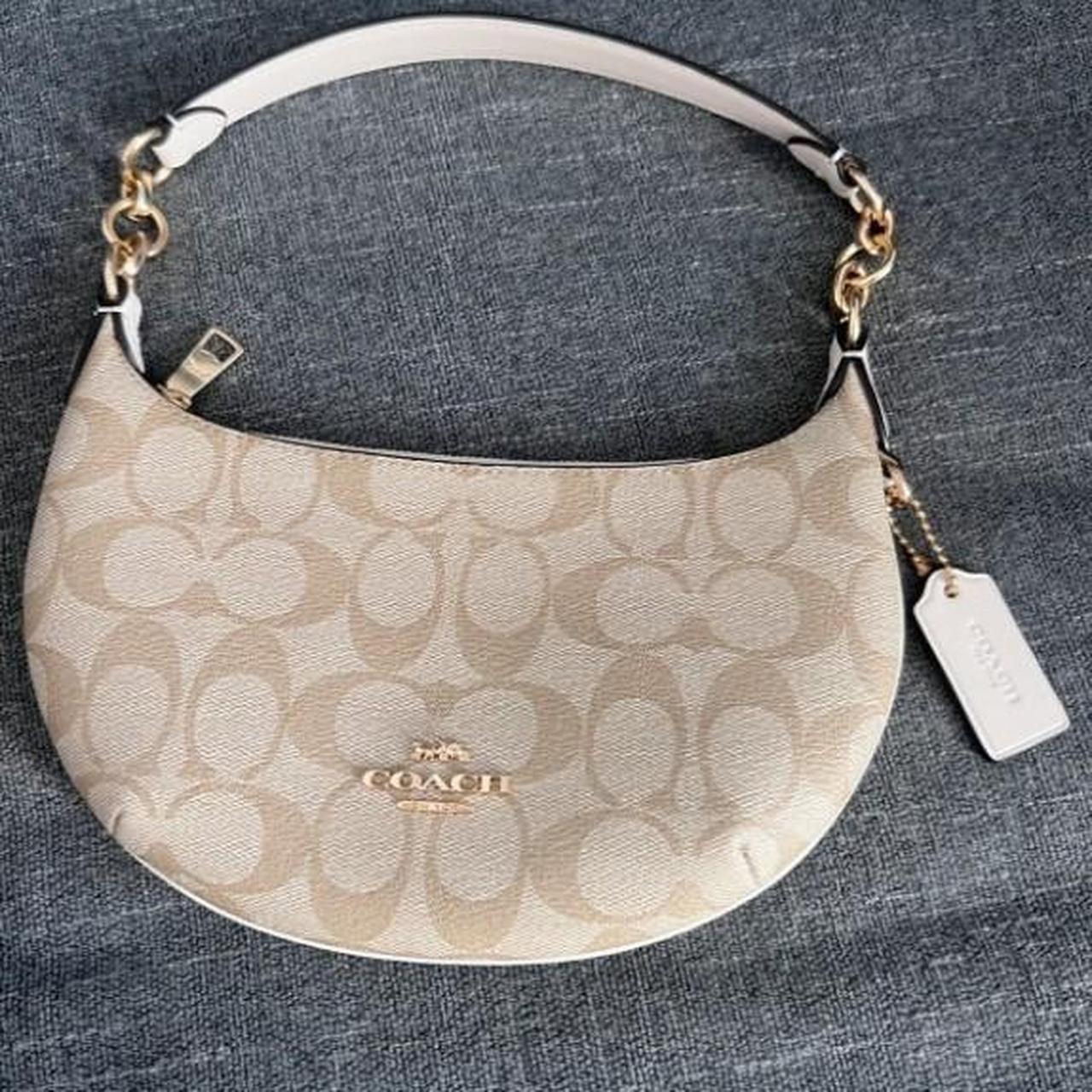 coachhandbags Signature coated canvas and smooth... - Depop