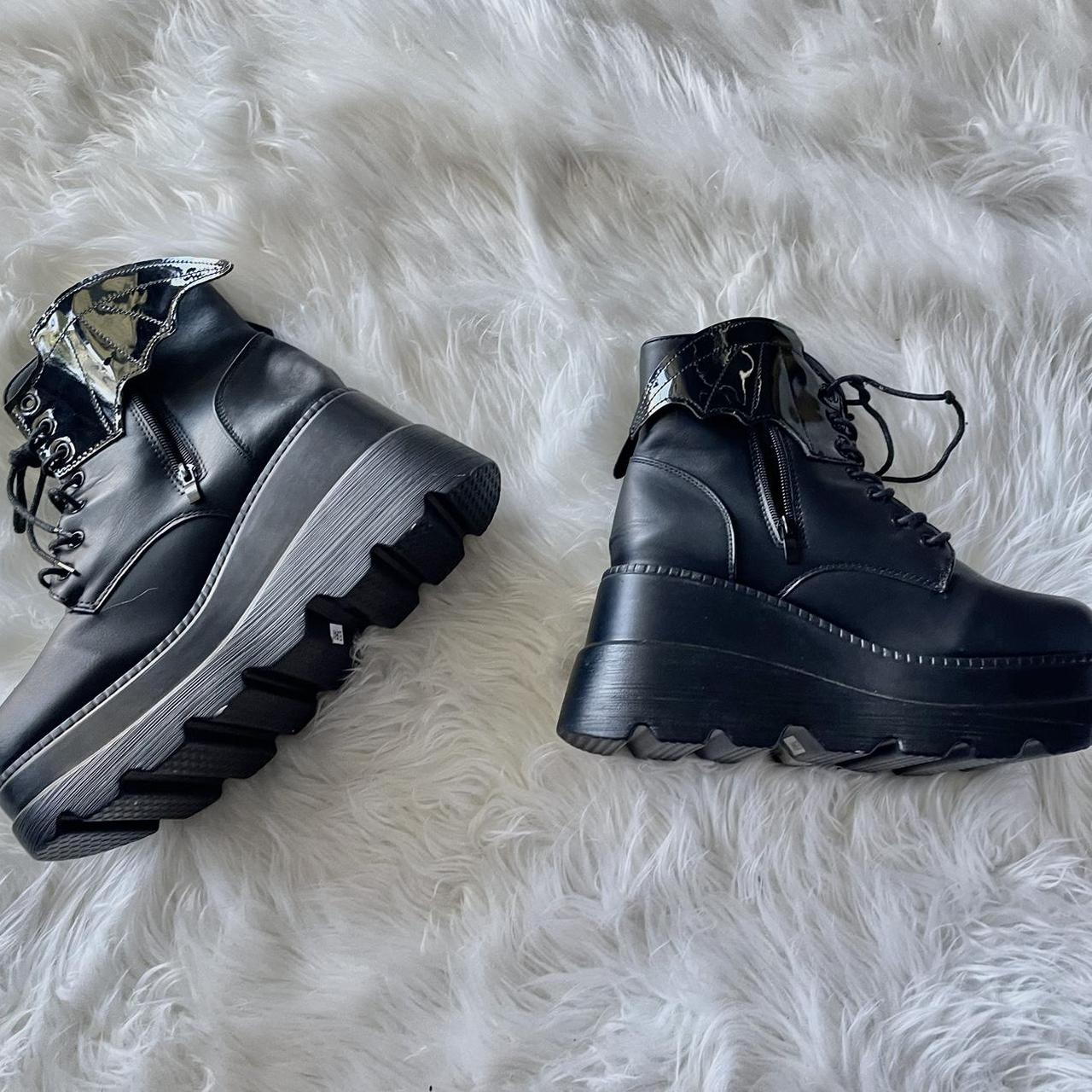 Bat platform shoes No label. Cute PU bat wings on... - Depop
