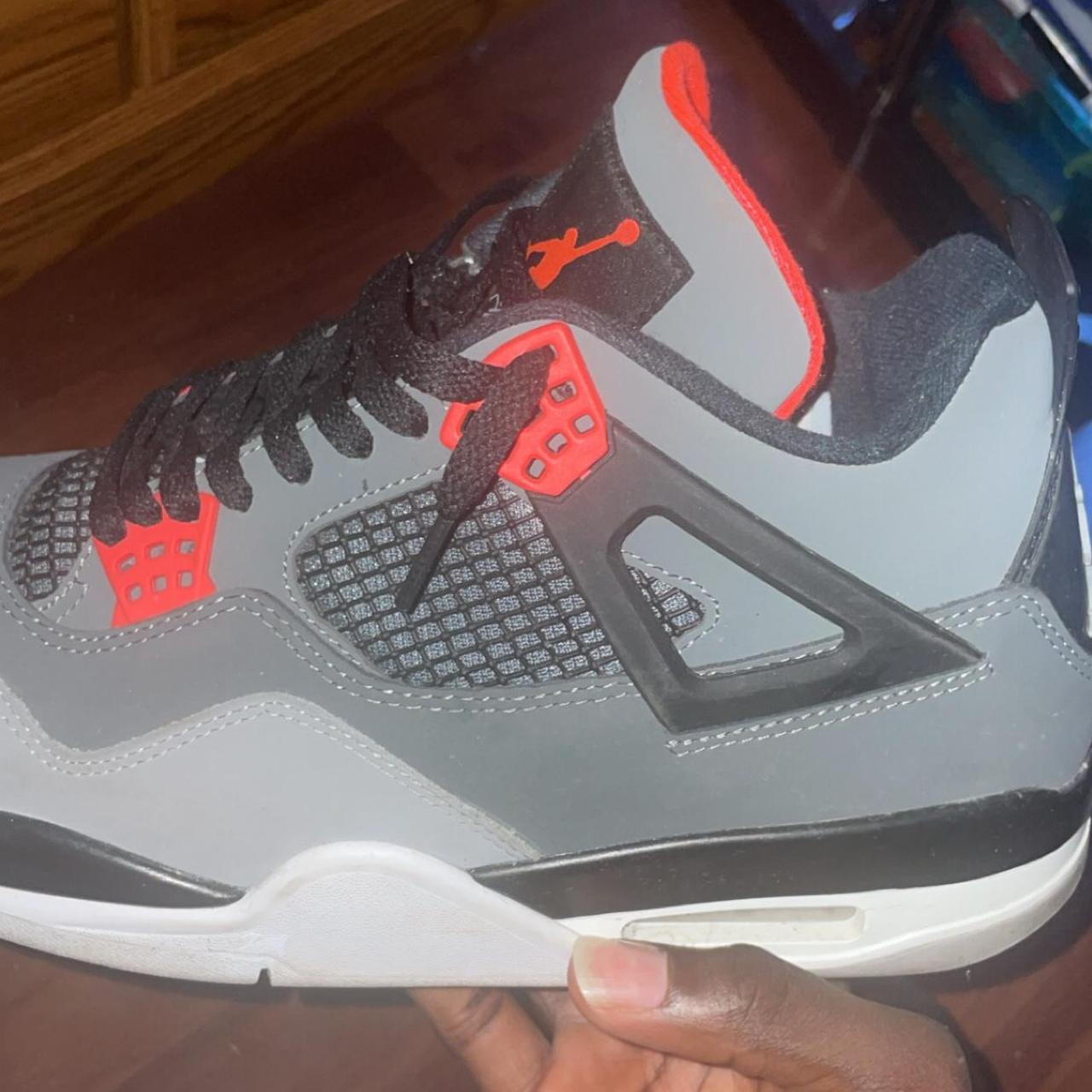 Air Jordan 4 infared size 10 Couple wears, don’t... - Depop