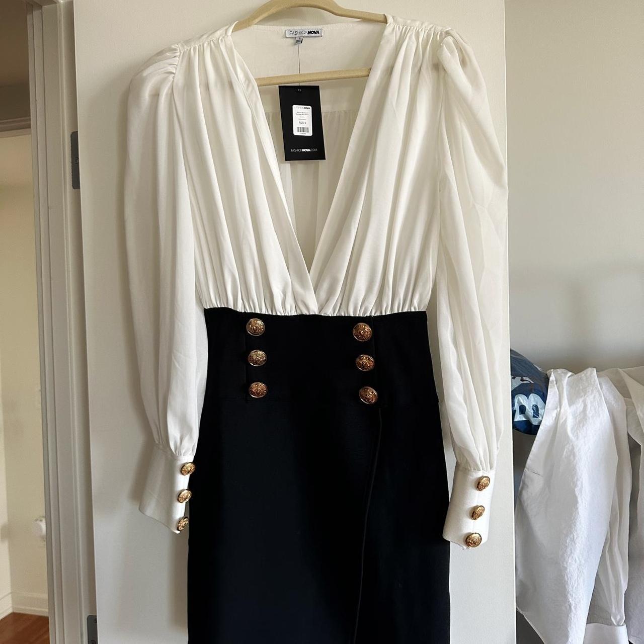 Preppy dress, sheer top and body con bottom Not sure... | Depop