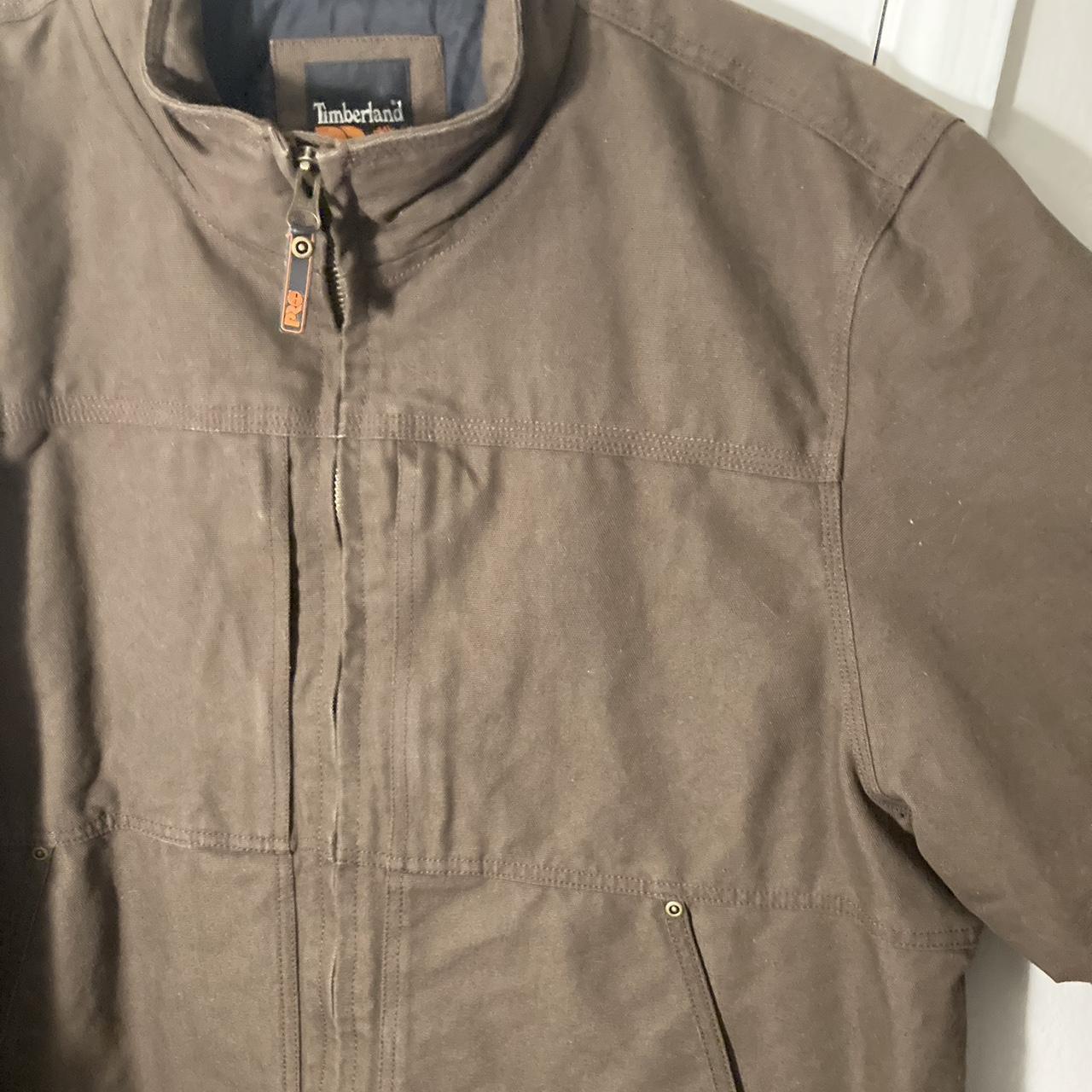 Timberland pro series brown canvas work jacket... - Depop