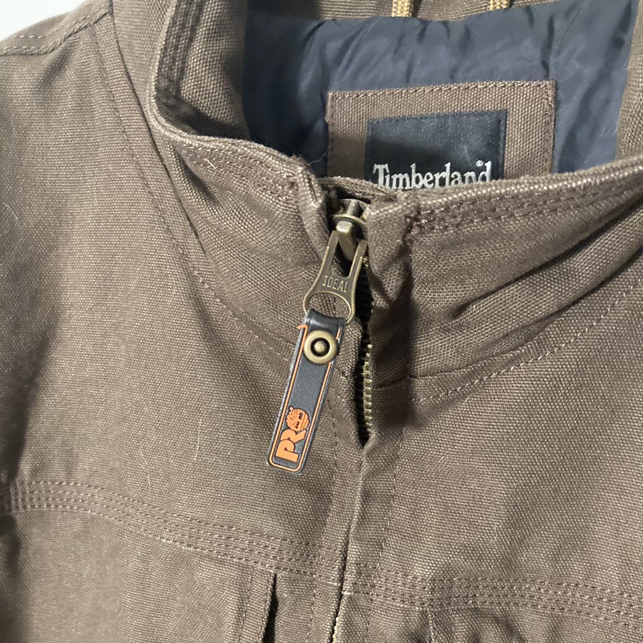 Timberland pro series brown canvas work jacket... - Depop