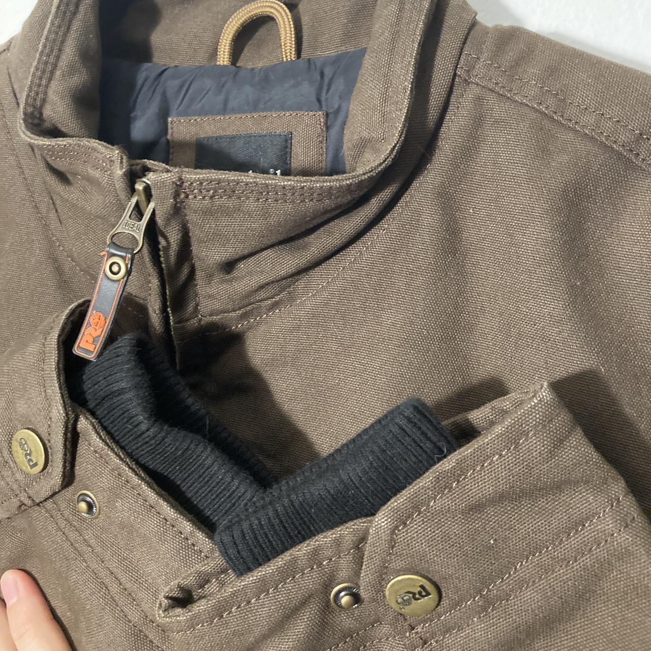 Timberland pro series brown canvas work jacket... - Depop