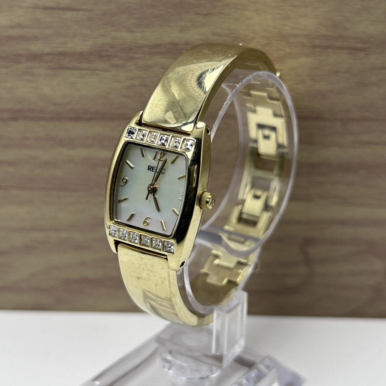 Gold-Tone Relic Folio Minimalist Watch for Women,... | Depop