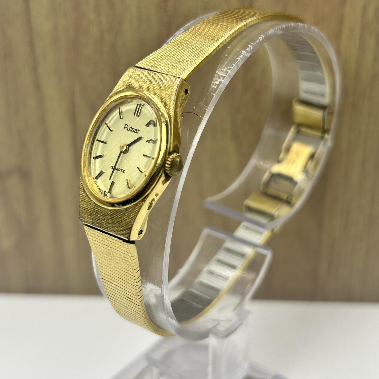Vintage Pulsar Wrist Watch, Quartz, Gold Tone, Oval... | Depop