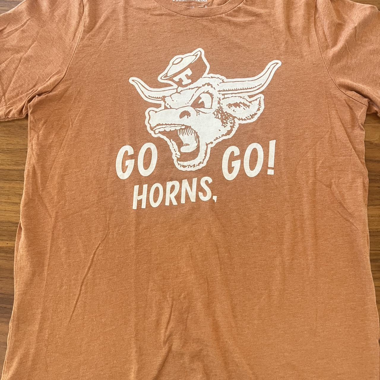 Go Go Horns, Texas, soft cotton, /poly tee - Depop