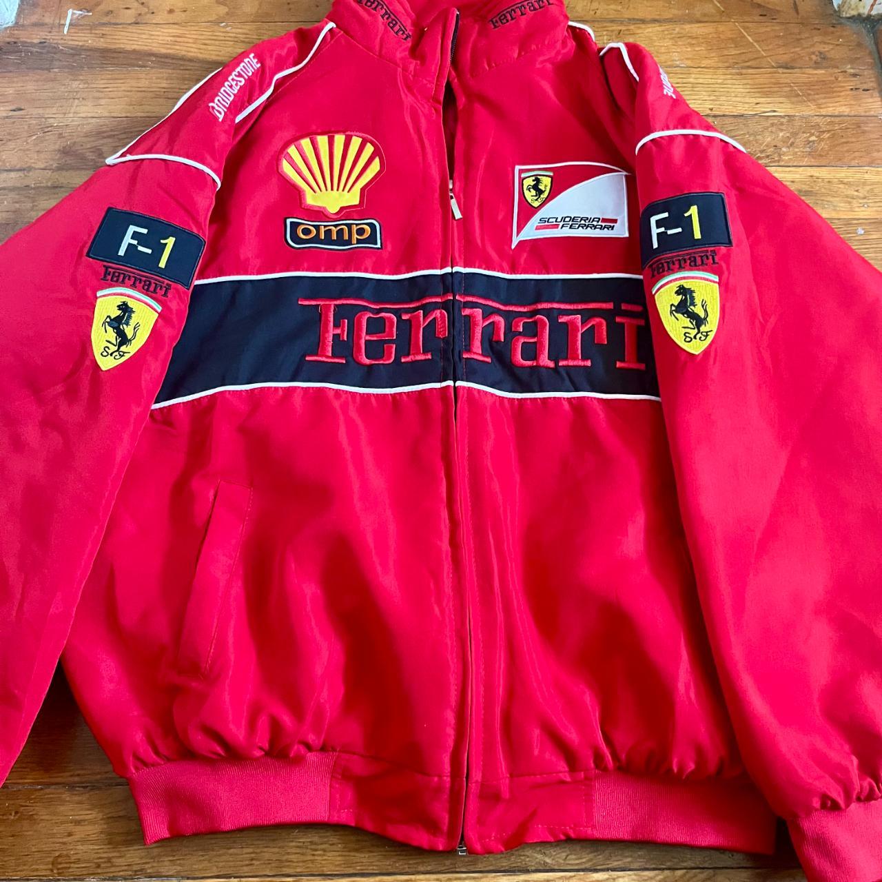 XL Ferrari Racing Jacket, great condition no flaws.... - Depop